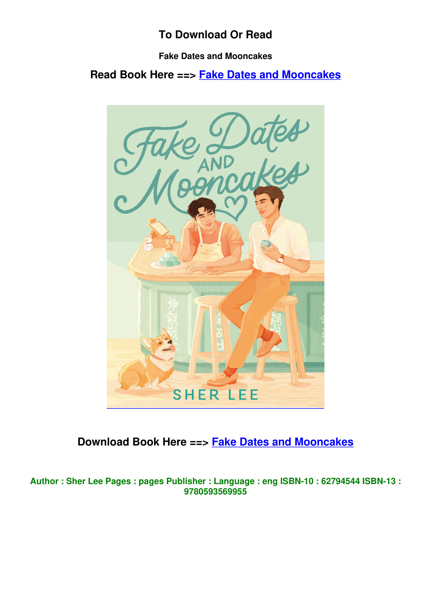 DOWNLOAD epub Fake Dates and Mooncakes By Sher Lee.pdf | DocDroid