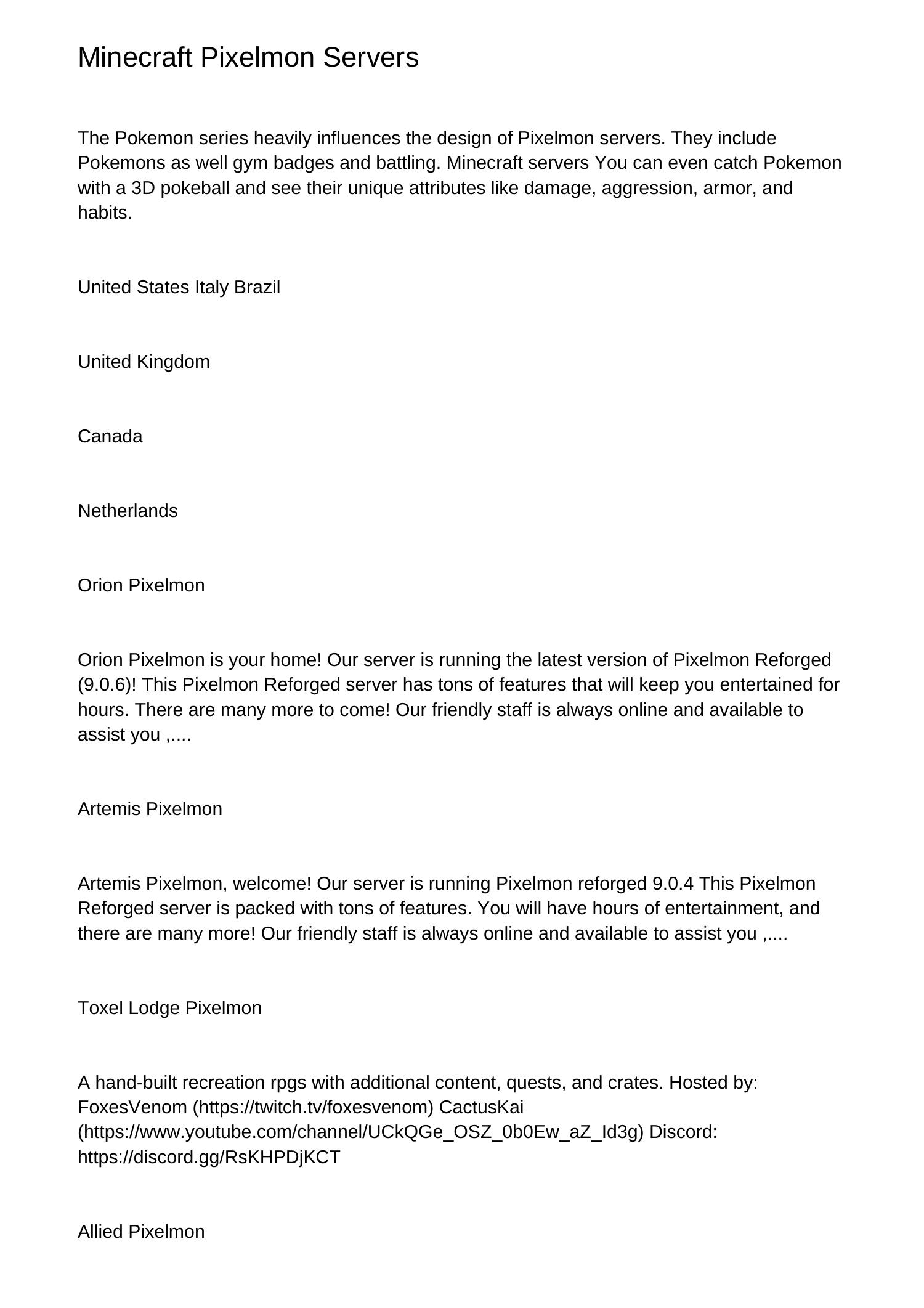 Minecraft Pixelmon Serversesikn.pdf.pdf | DocDroid