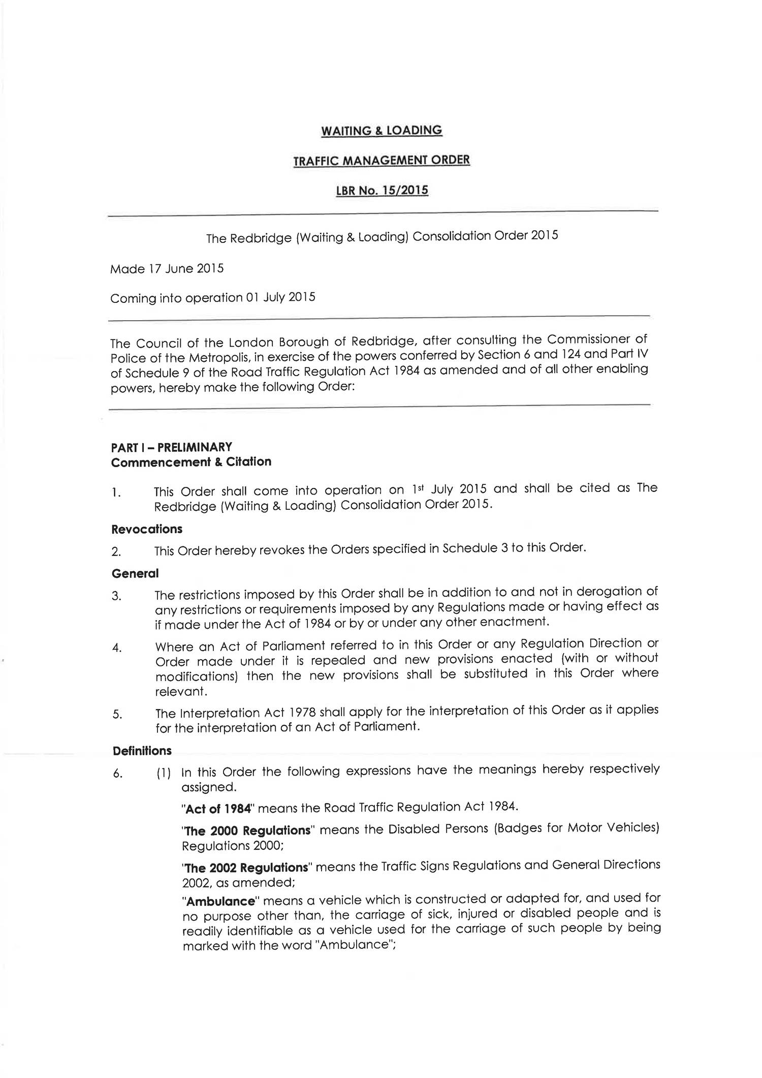 Sydney Road Traffic Management Order.pdf | DocDroid