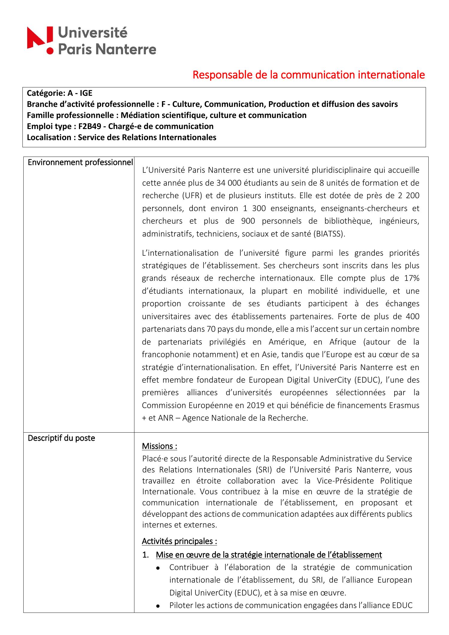 UPN_SRI_Responsable de la communication internationale.pdf | DocDroid