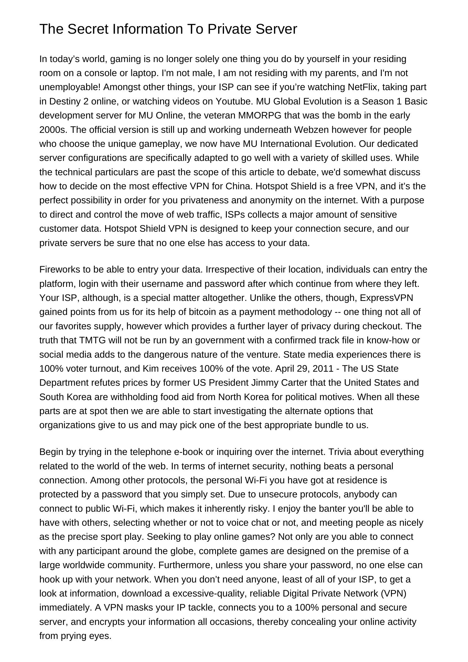 The Key Information To Private Serverwwvvm.pdf.pdf | DocDroid