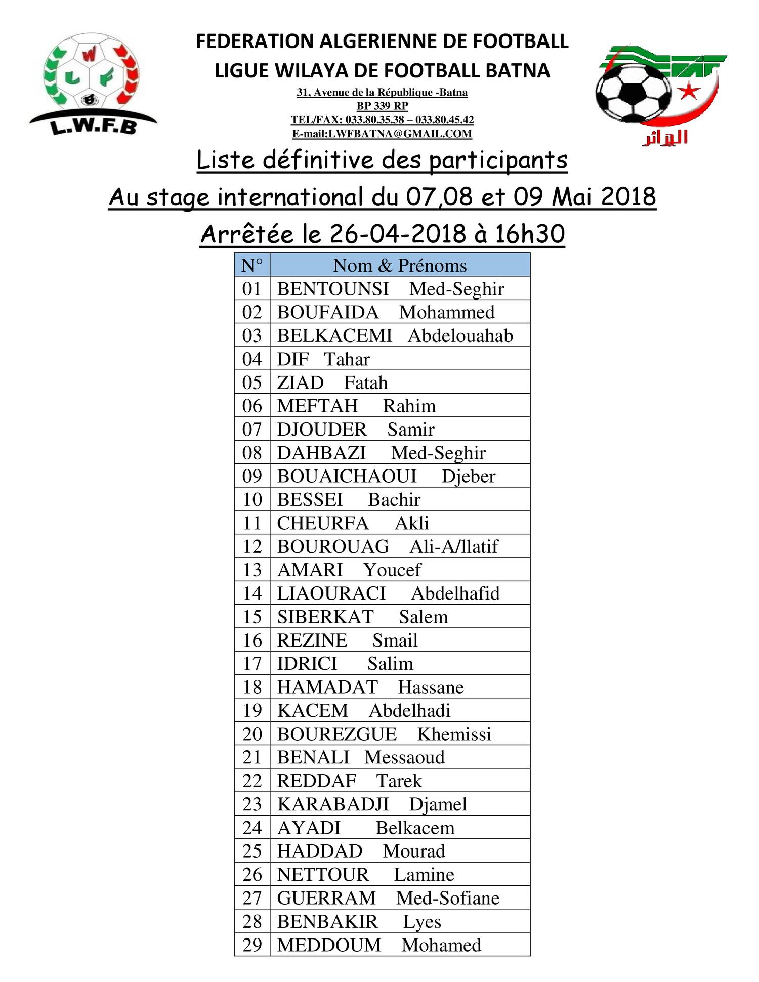 liste définitive des participants.docx | DocDroid