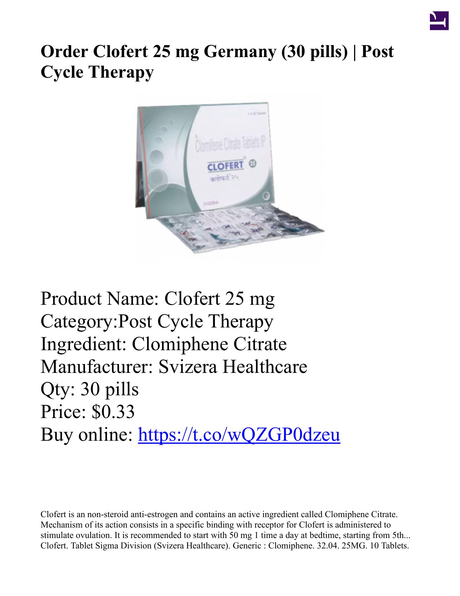 Order Clofert 25 mg Germany 30 pills Svizera Healthcare.pdf | DocDroid