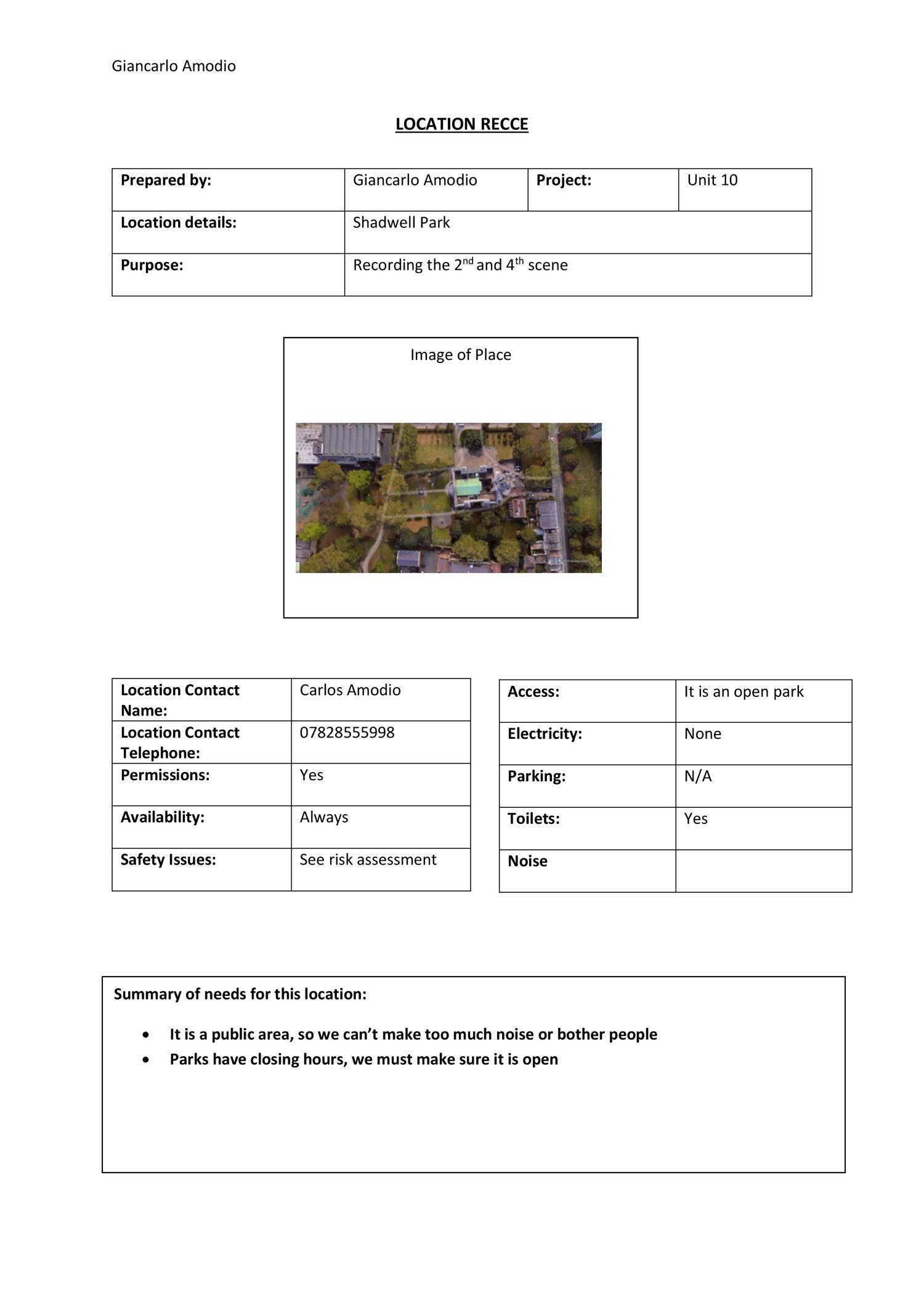 Location recce 2.docx | DocDroid