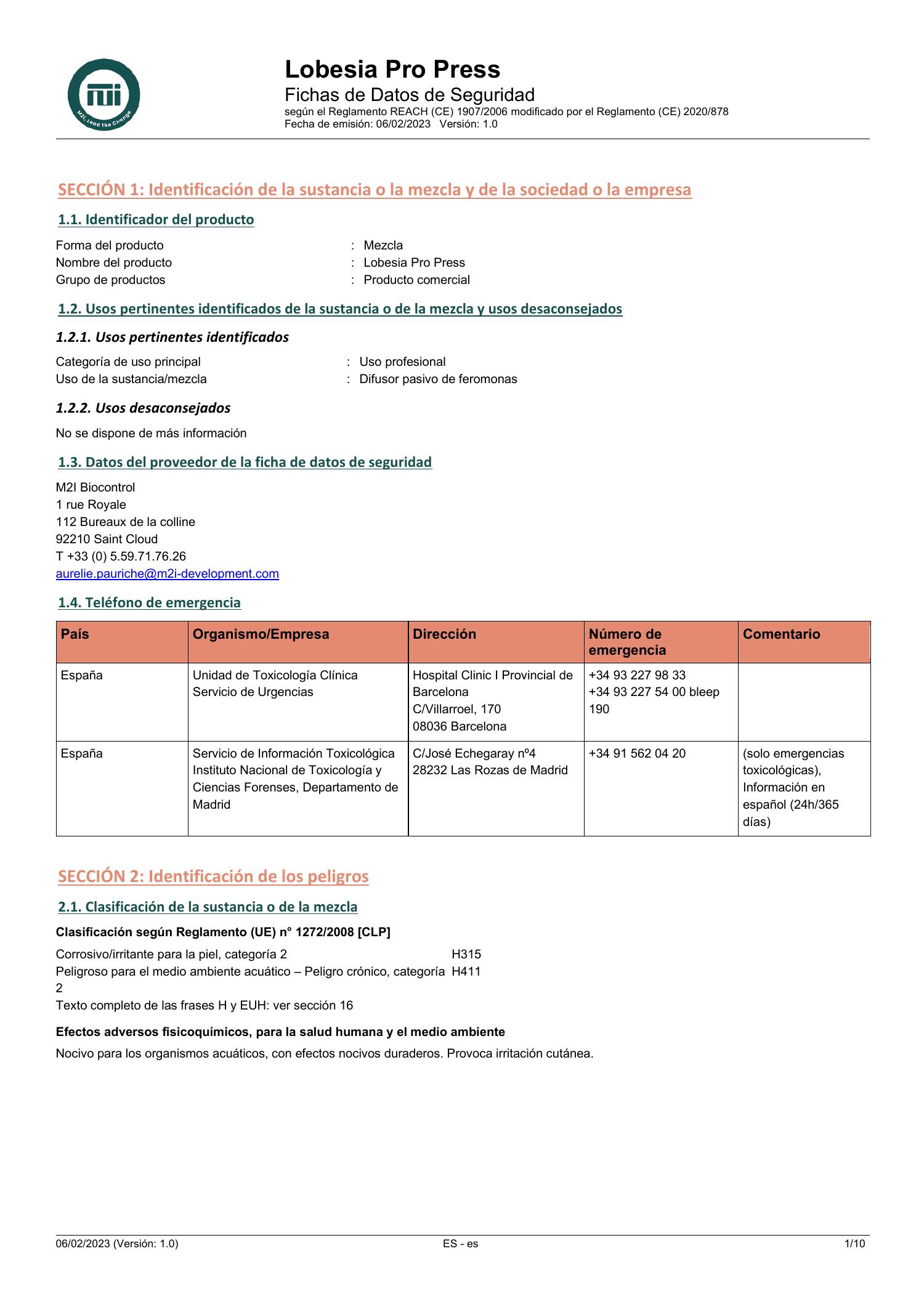 FDS M2IBIO ES - Lobesia Pro Press - 06022023 V1.0-1.pdf | DocDroid