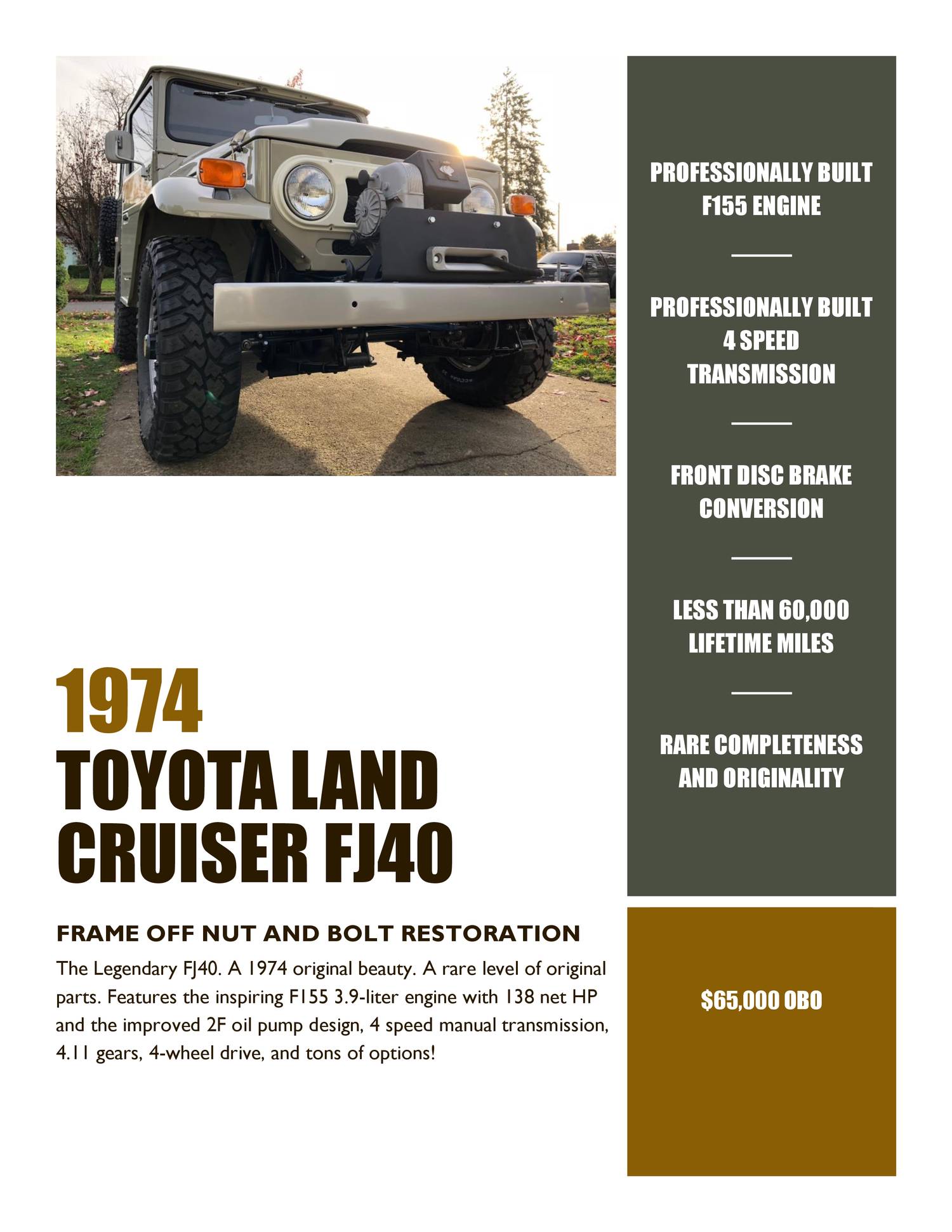 1974 FJ40 Spec Sheet.pdf | DocDroid