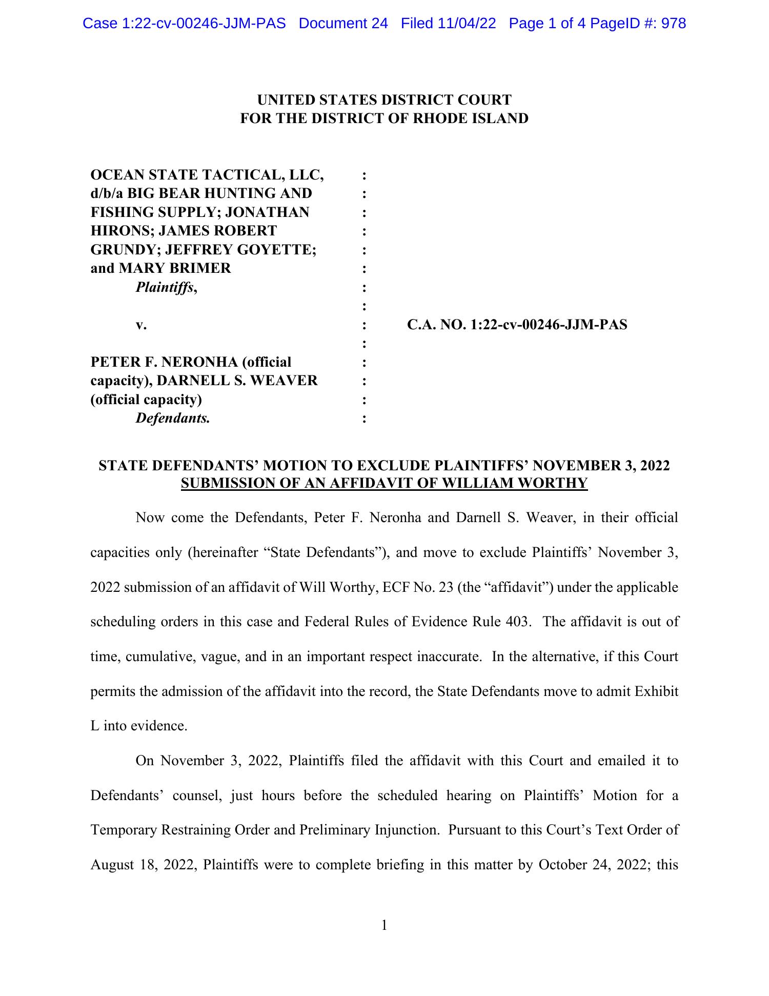 State Motion to Exclude Affidavit.pdf | DocDroid