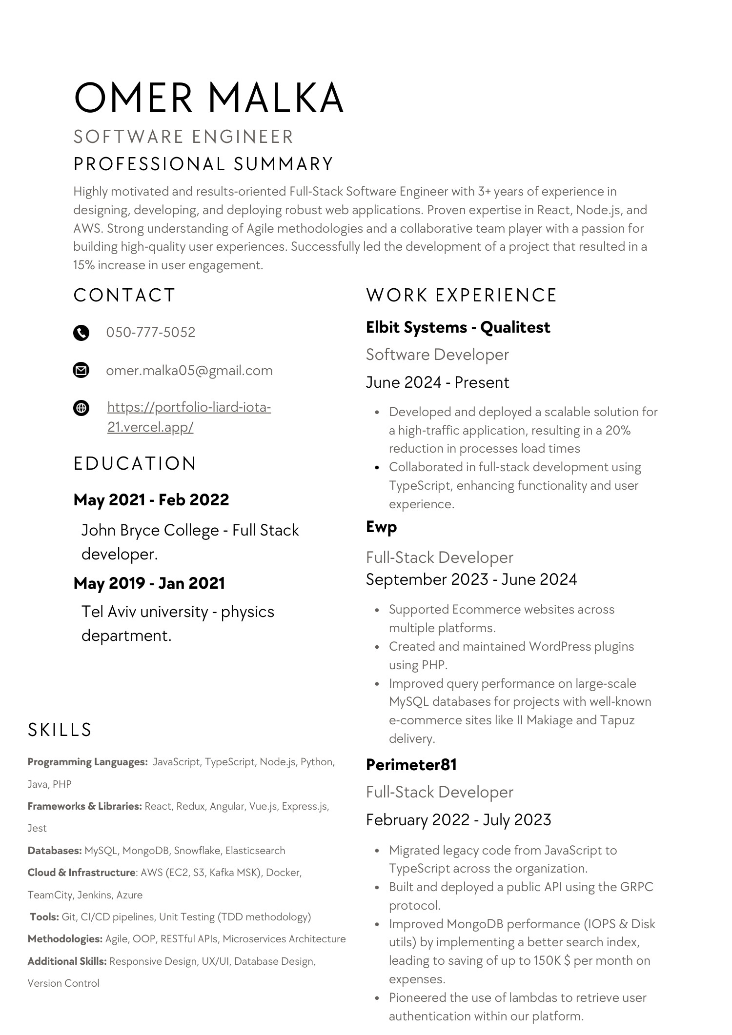 Omer Malka CV.pdf | DocDroid