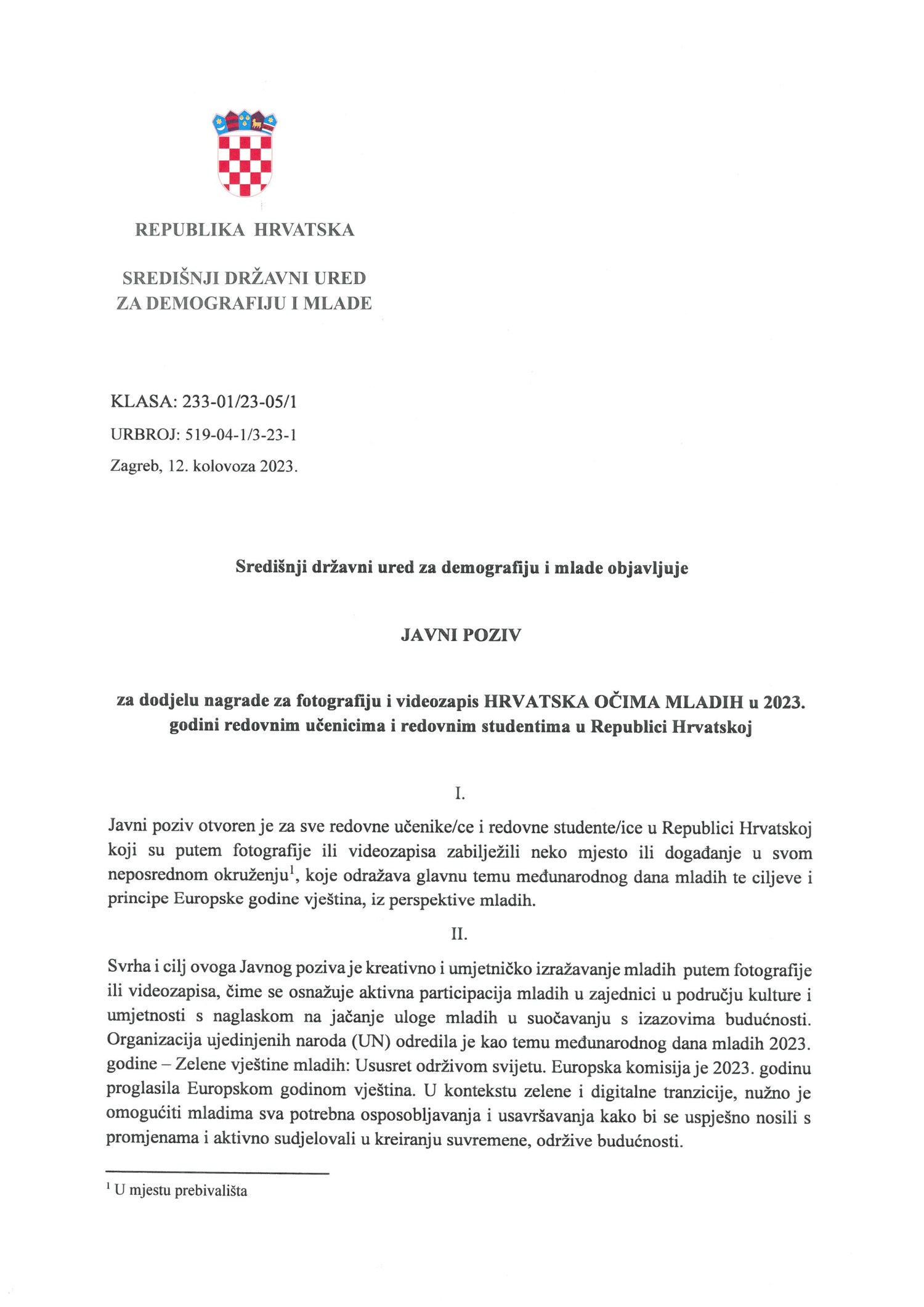 Javni poziv - Hrvatska očima mladih u 2023. godini.pdf | DocDroid