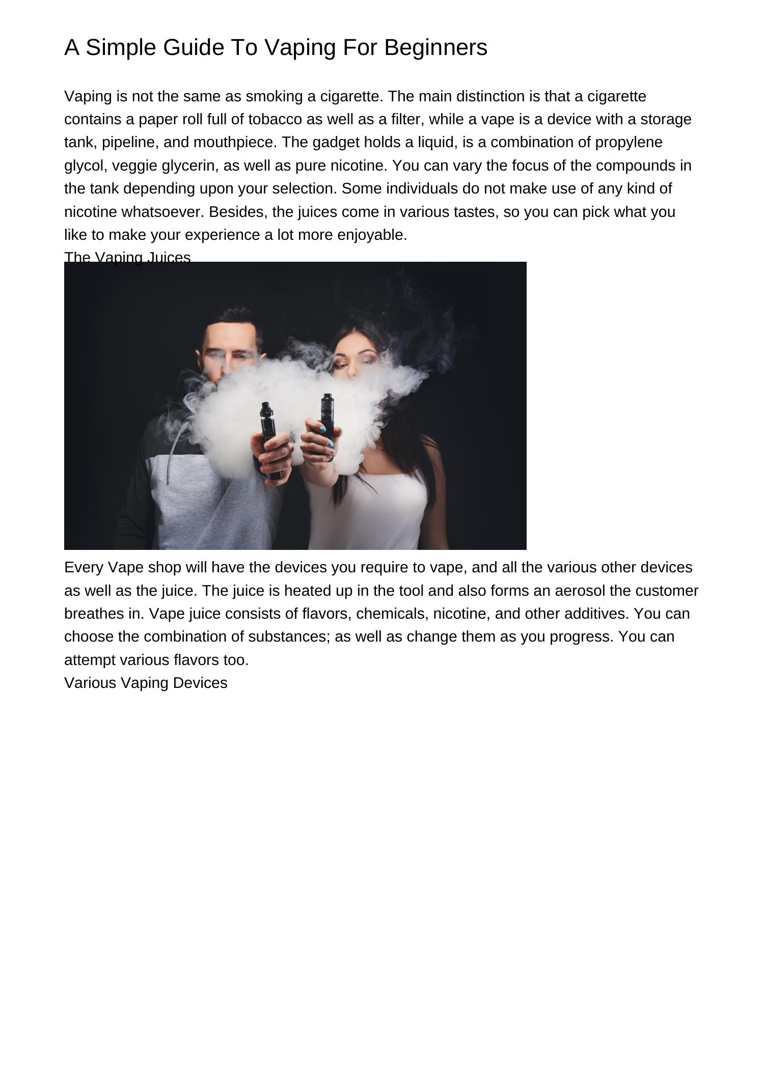 A Basic Overview To Vaping For Beginnersqudit.pdf.pdf | DocDroid