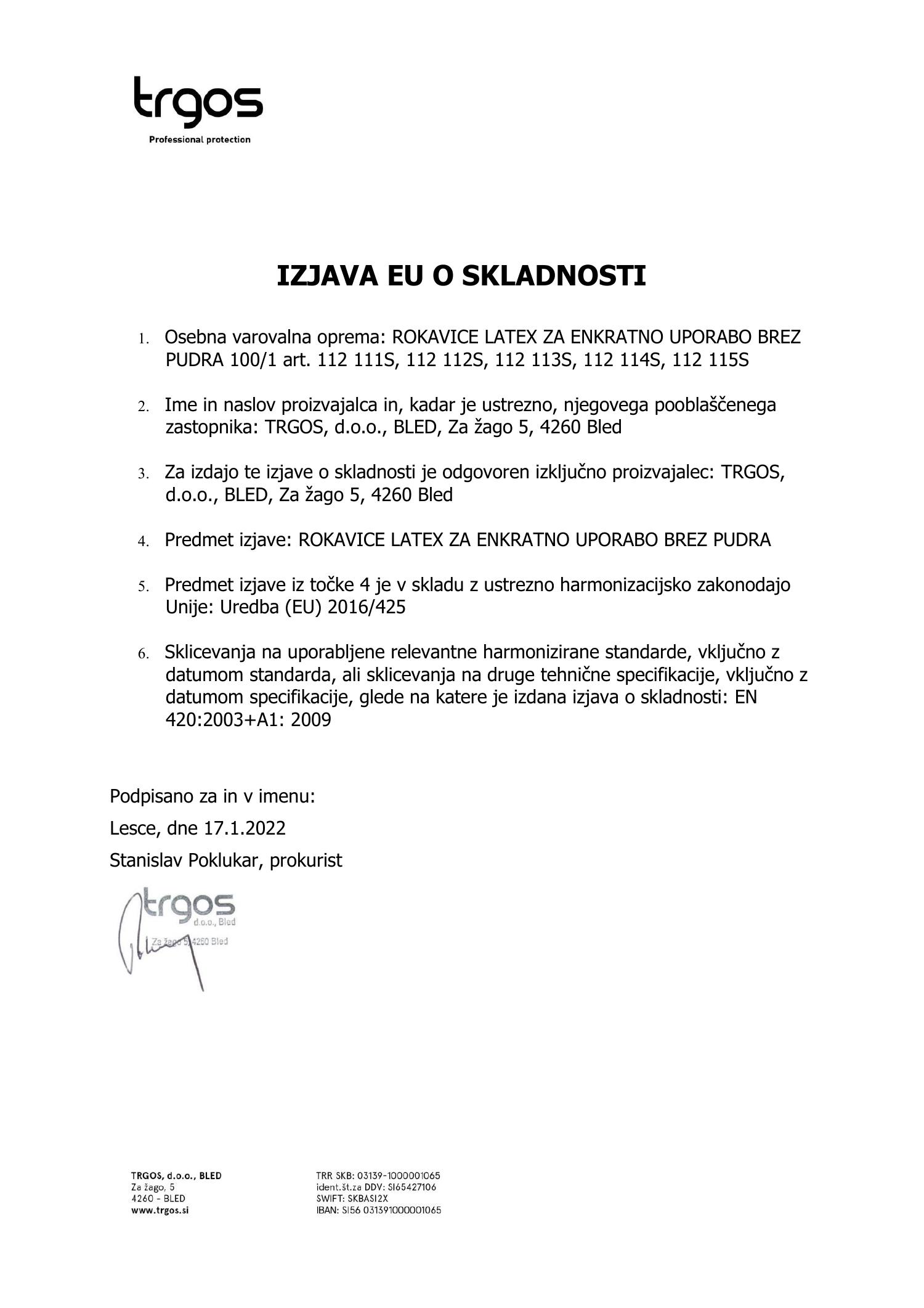 IZJAVA O SKLADNOSTI LATEX NEPUDRANE.pdf | DocDroid