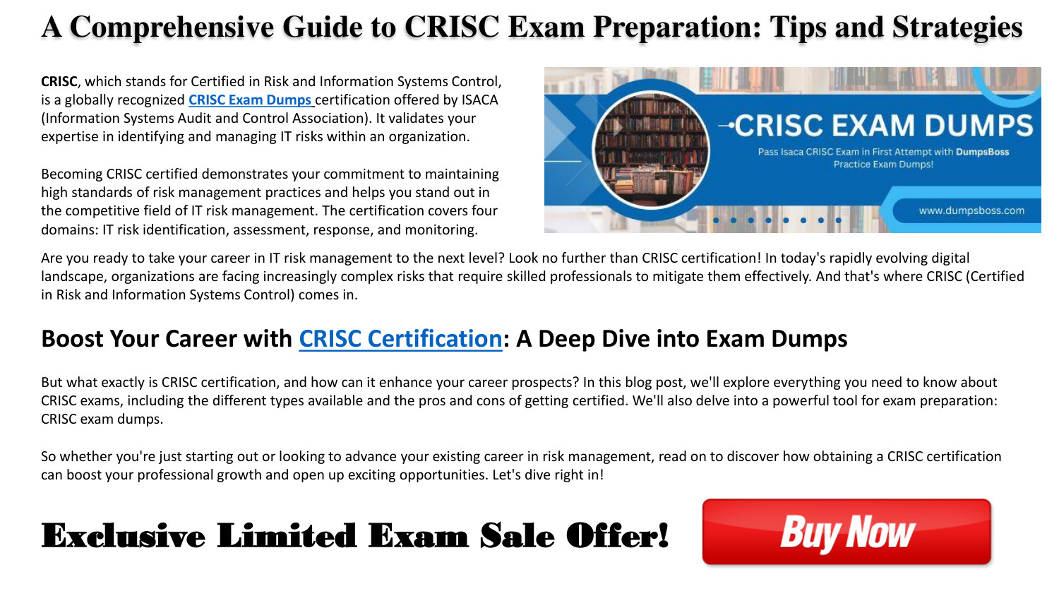 Is the CRISC Exam Right for You? Assessing Your Eligibility.pdf | DocDroid