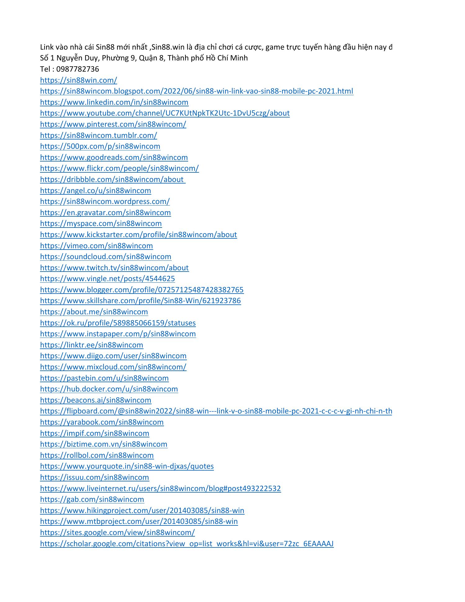 Sin88 win.xlsx | DocDroid