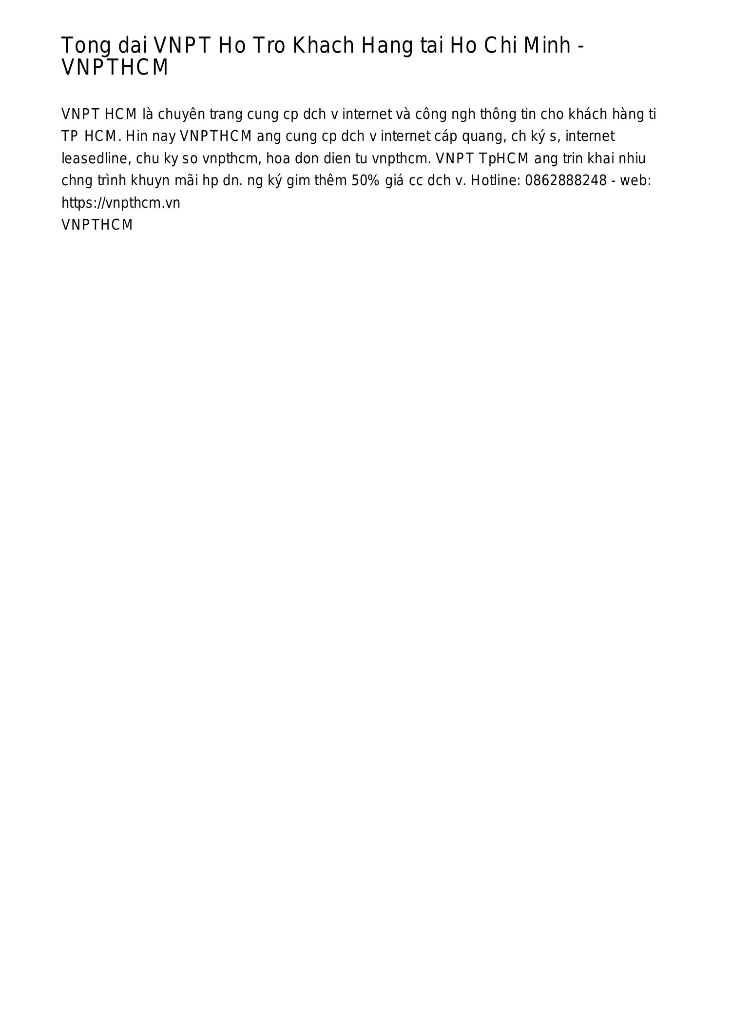 Tong dai VNPT Ho Tro Khach Hang tai Ho Chi Minh VNPTHCMrblmc.pdf.pdf | DocDroid