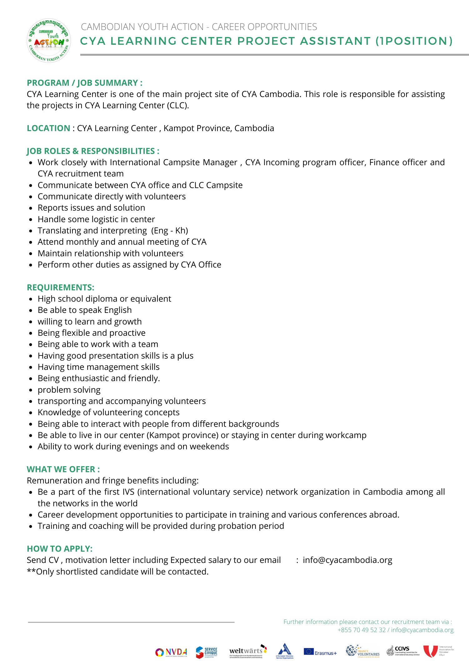 CLC - Assistant- Job description - 3positions (1).pdf | DocDroid