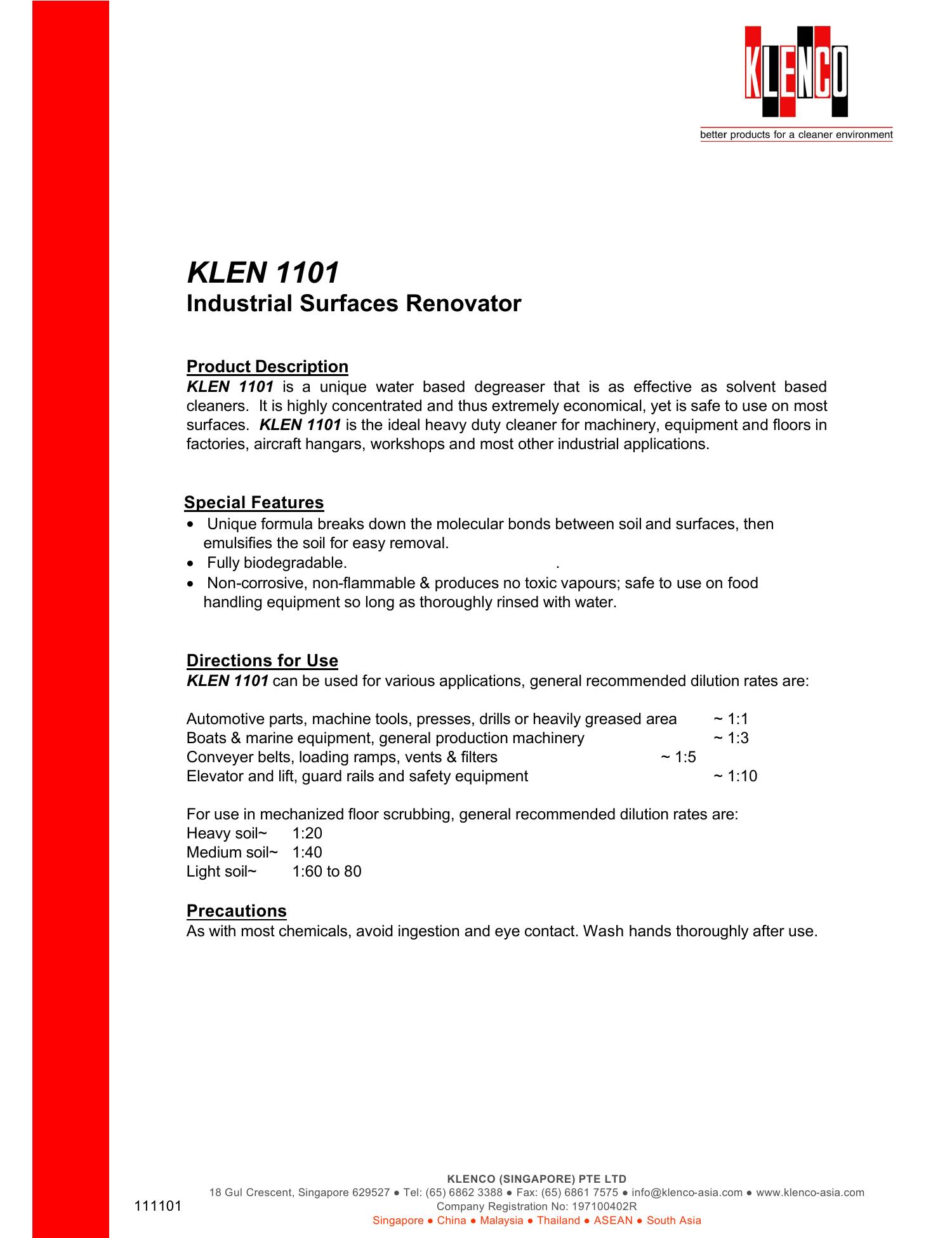 KLEN 1101 - Industrial Surfaces Renovator.pdf | DocDroid
