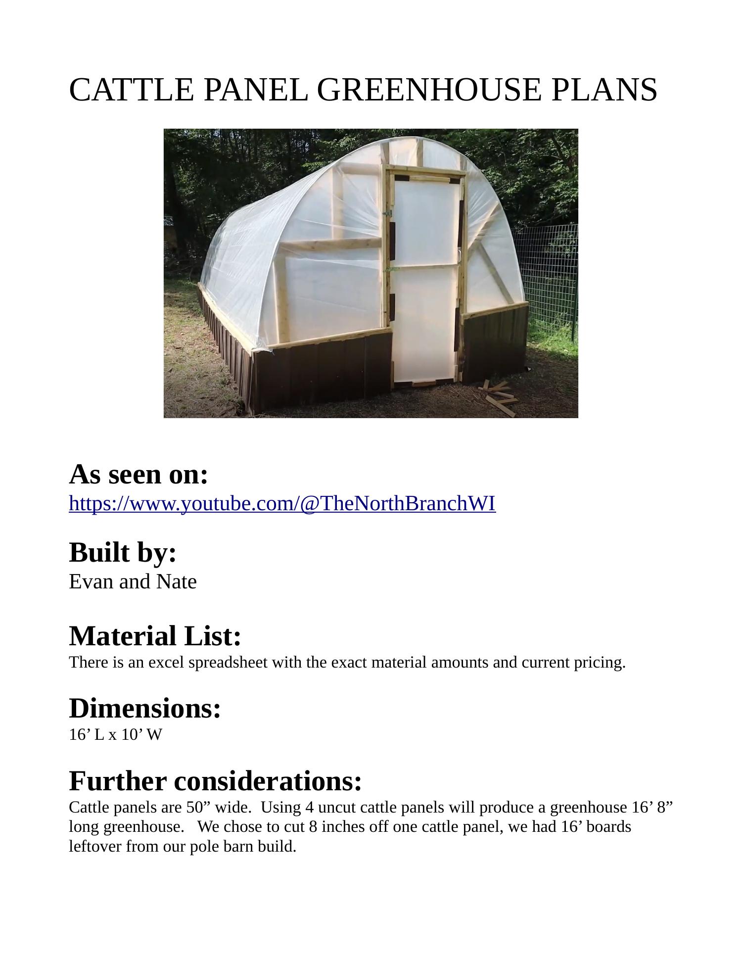 Greenhouse Plans Pdf
