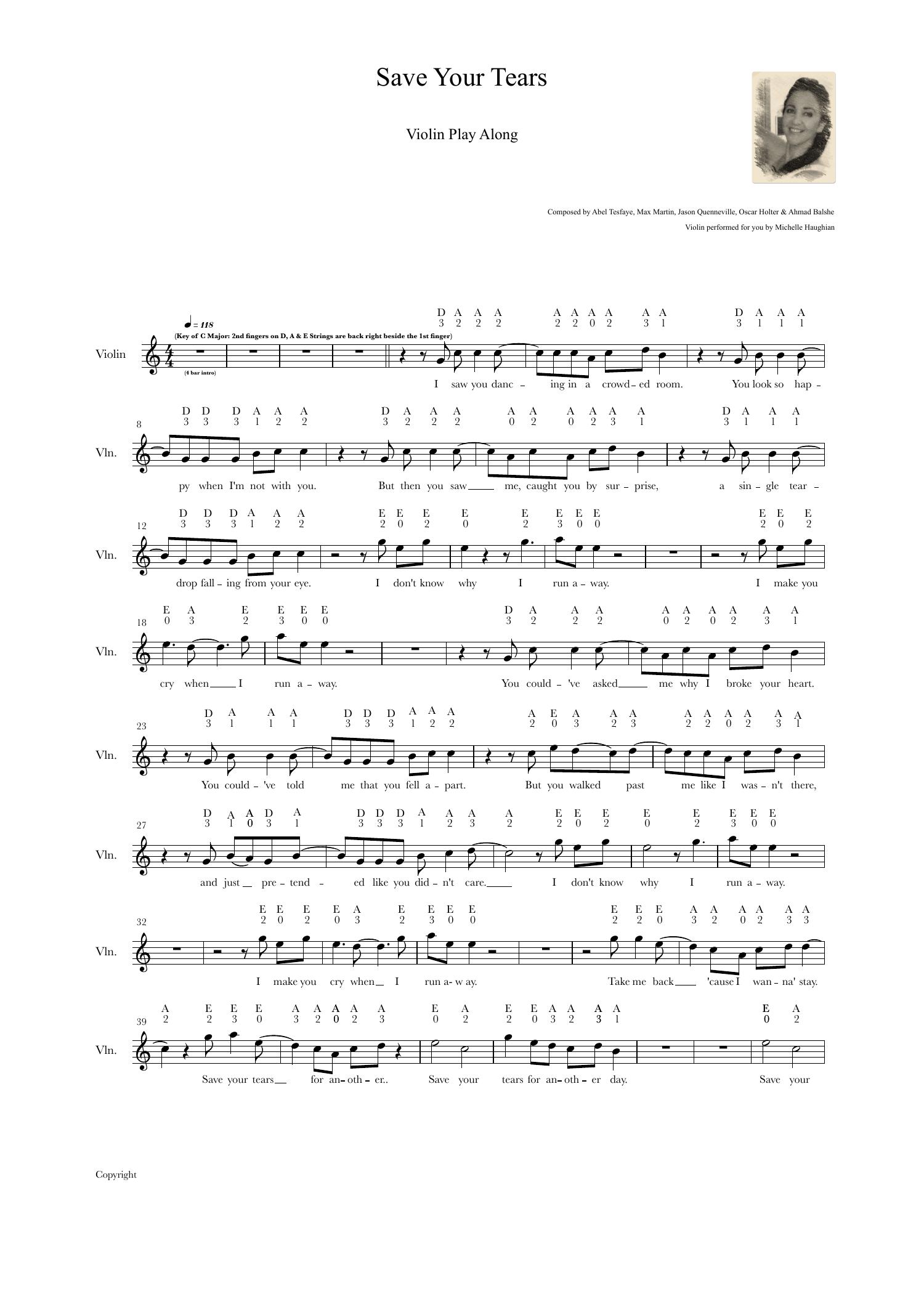 Save Your Tears - Violin Tutorial.pdf | DocDroid