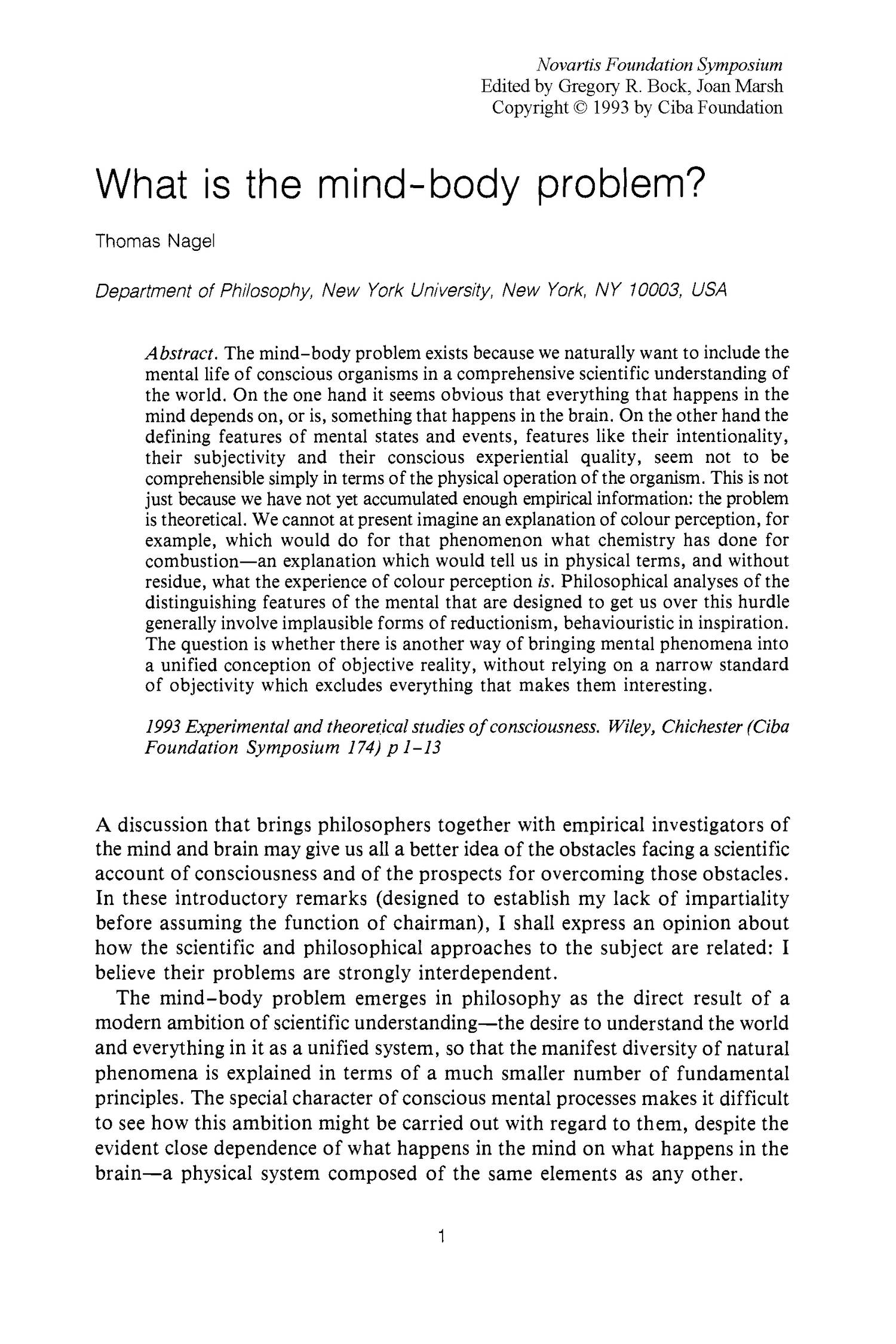 What is the mind-body problem (Nagel) extract.pdf | DocDroid