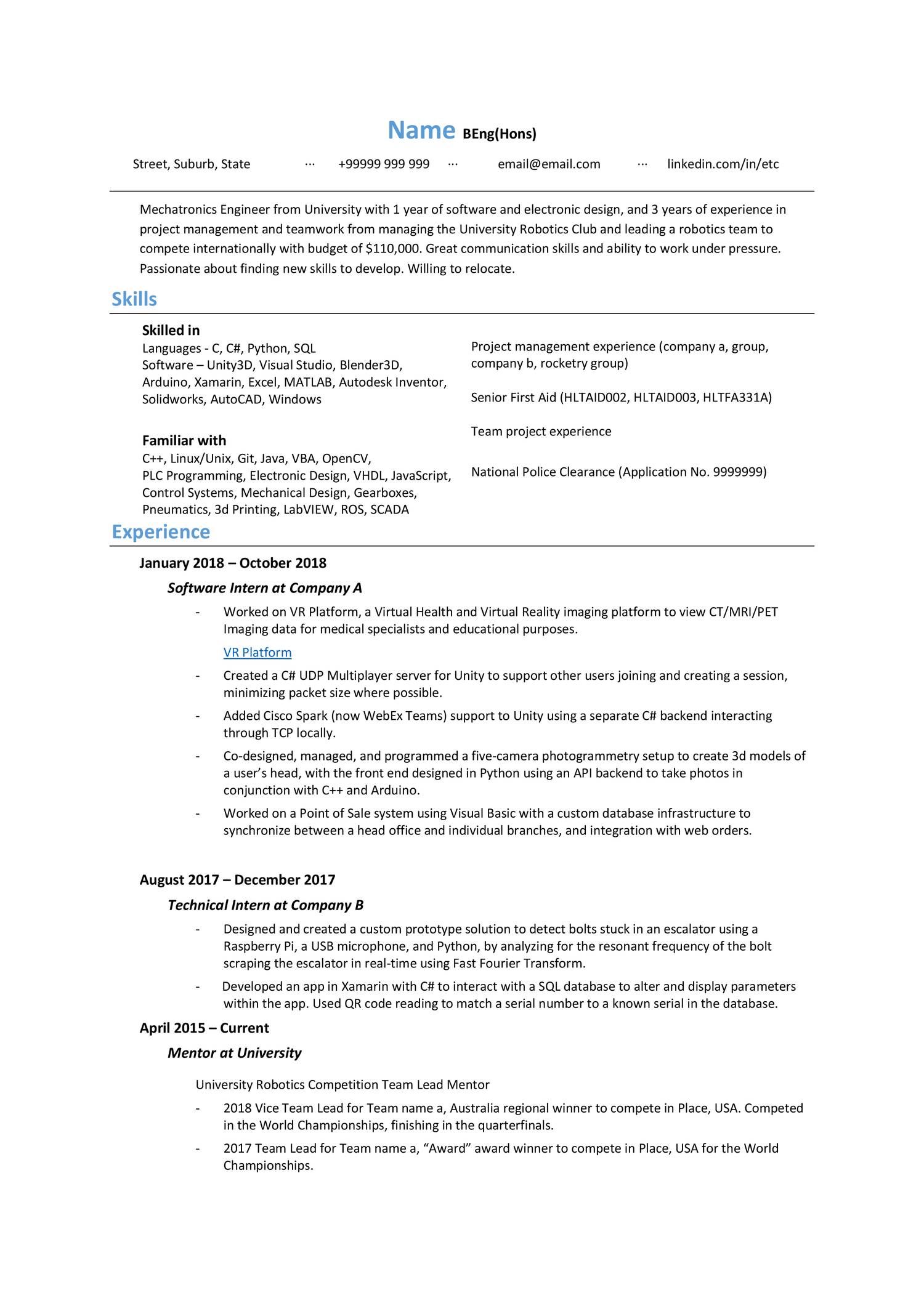Anonymised CV.pdf | DocDroid