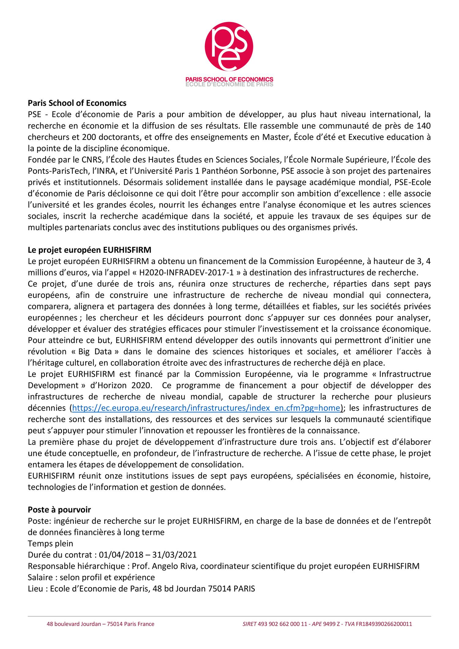 Fiche de poste - Ingénieur de recherche.pdf | DocDroid