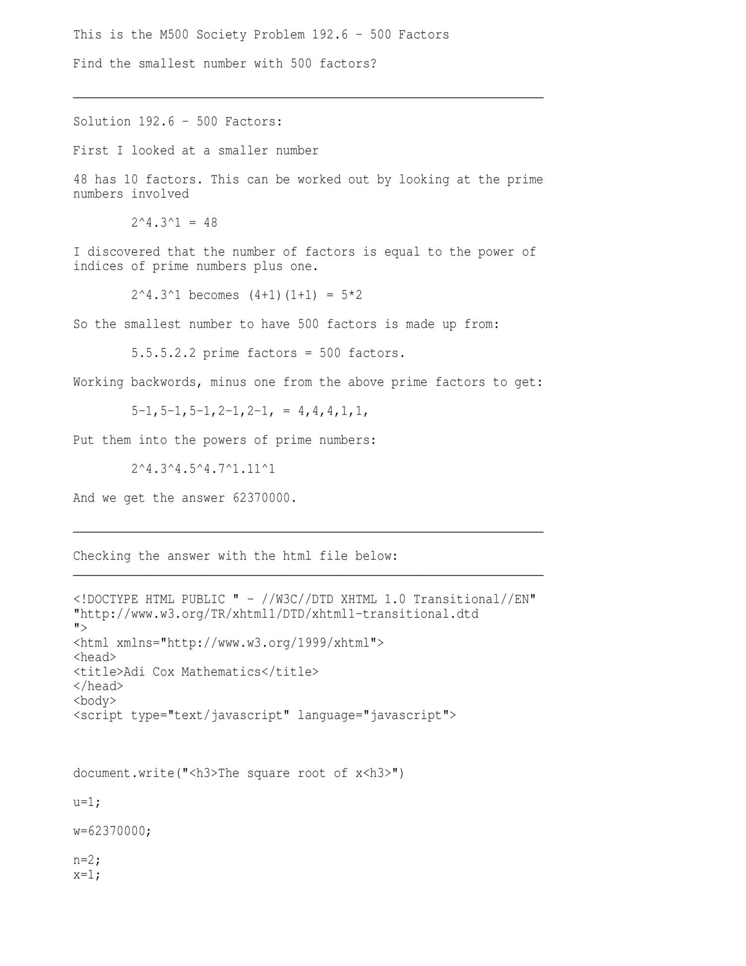 Problem 2, 500 Factors.pdf | DocDroid