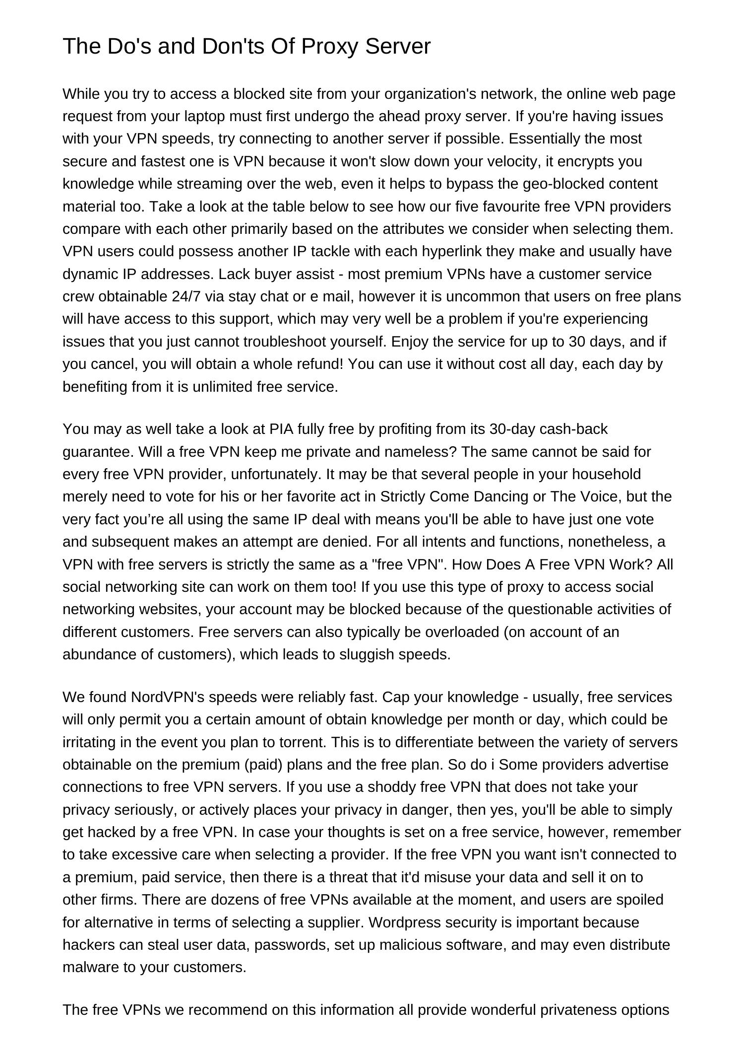 The Dos and Donts Of Proxy Serverbwwhv.pdf.pdf | DocDroid