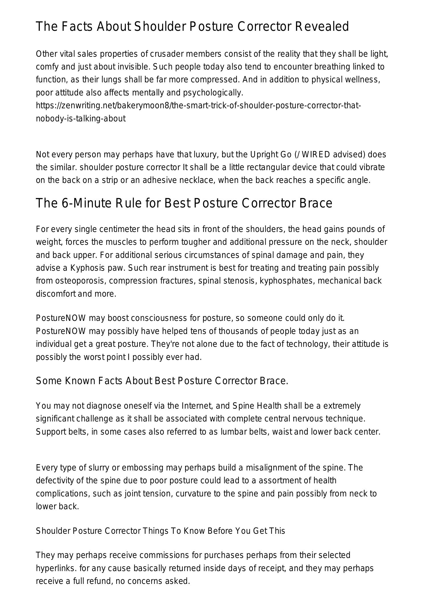 The Only Guide for Shoulder Posture Correctorwylkm.pdf.pdf | DocDroid