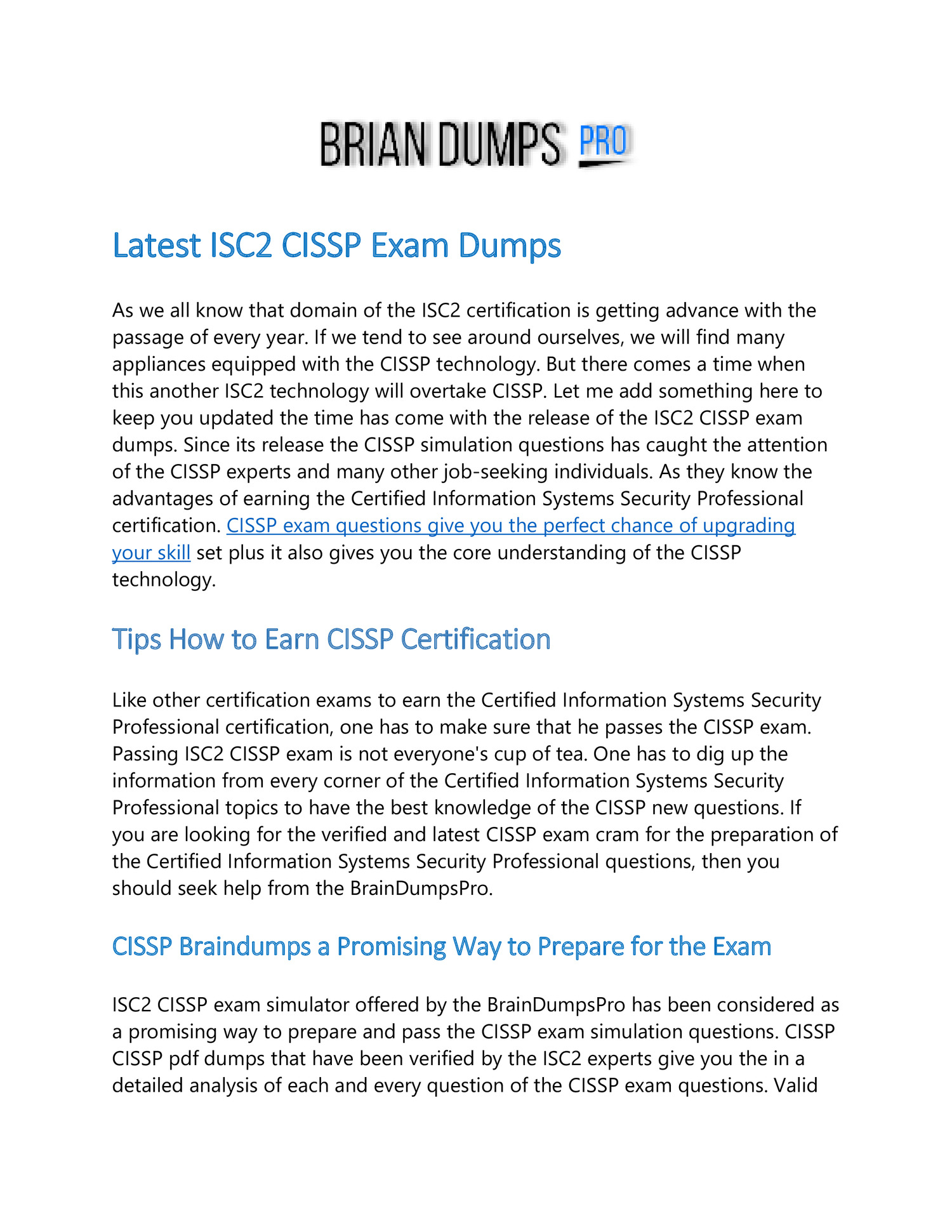 Pass CISSP Exam Using CISSP Exam Cram.pdf | DocDroid