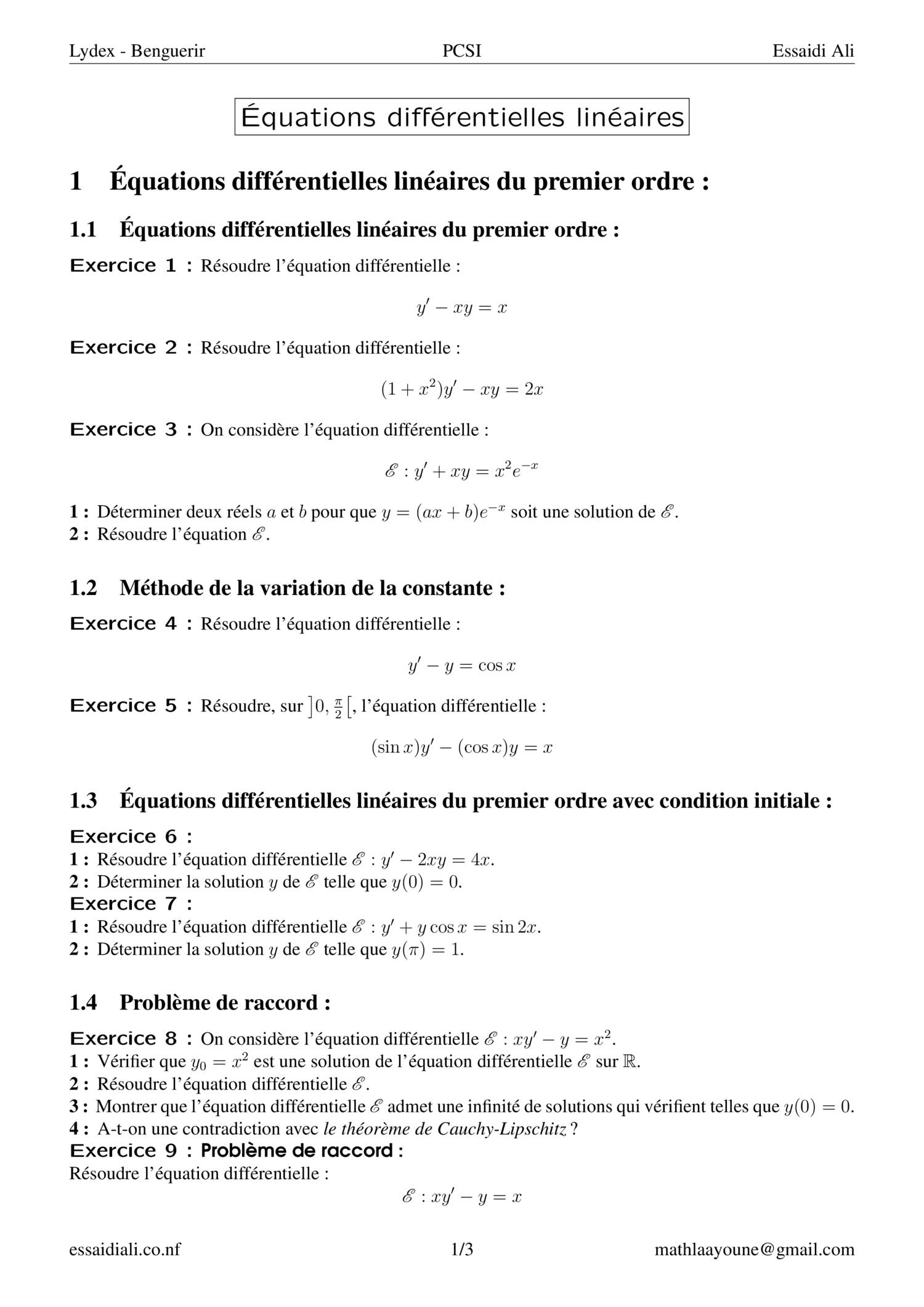 TD - Primitives et équations différentielles linéaires.pdf | DocDroid