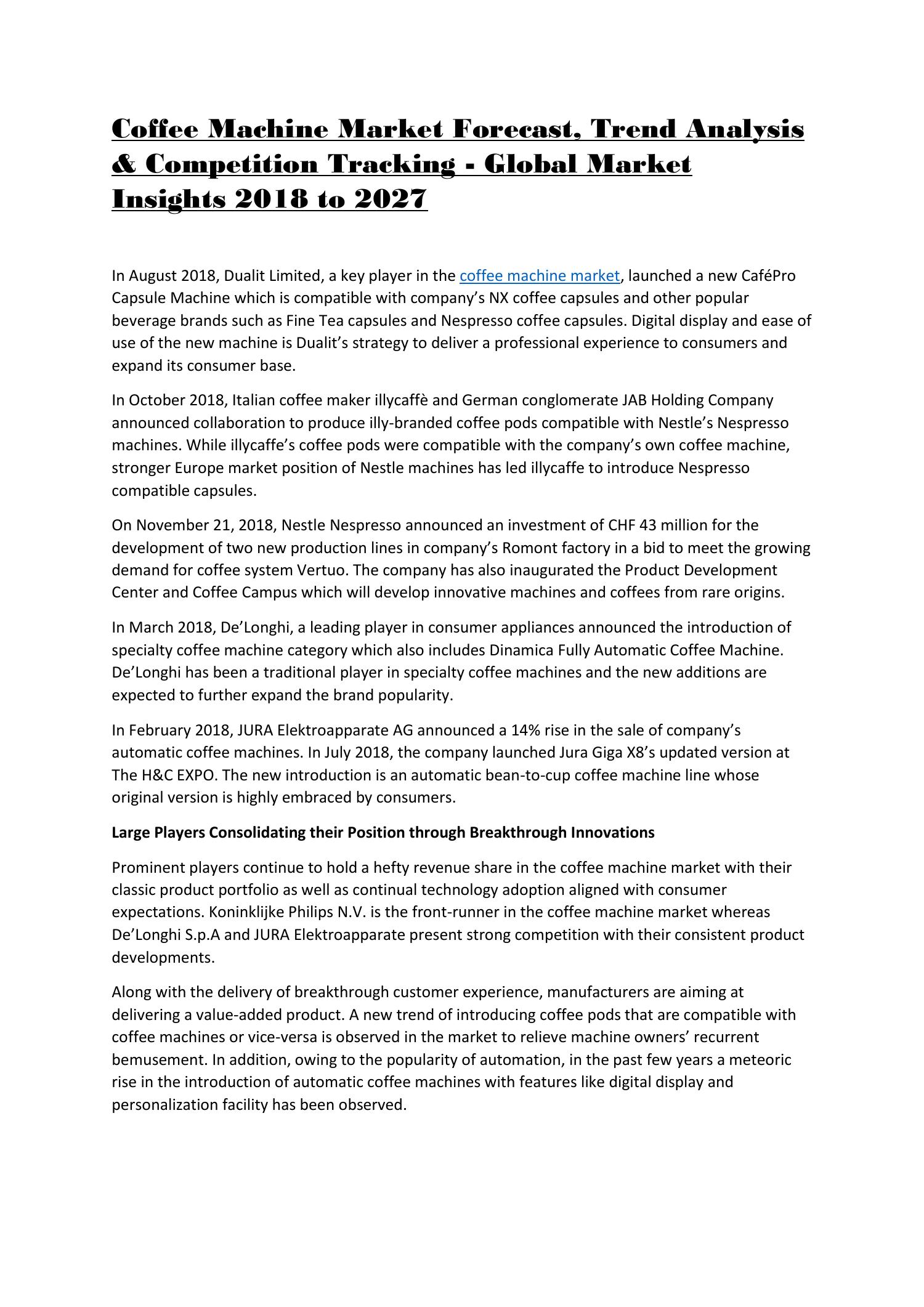 Coffee Machine Market Forecast.pdf | DocDroid