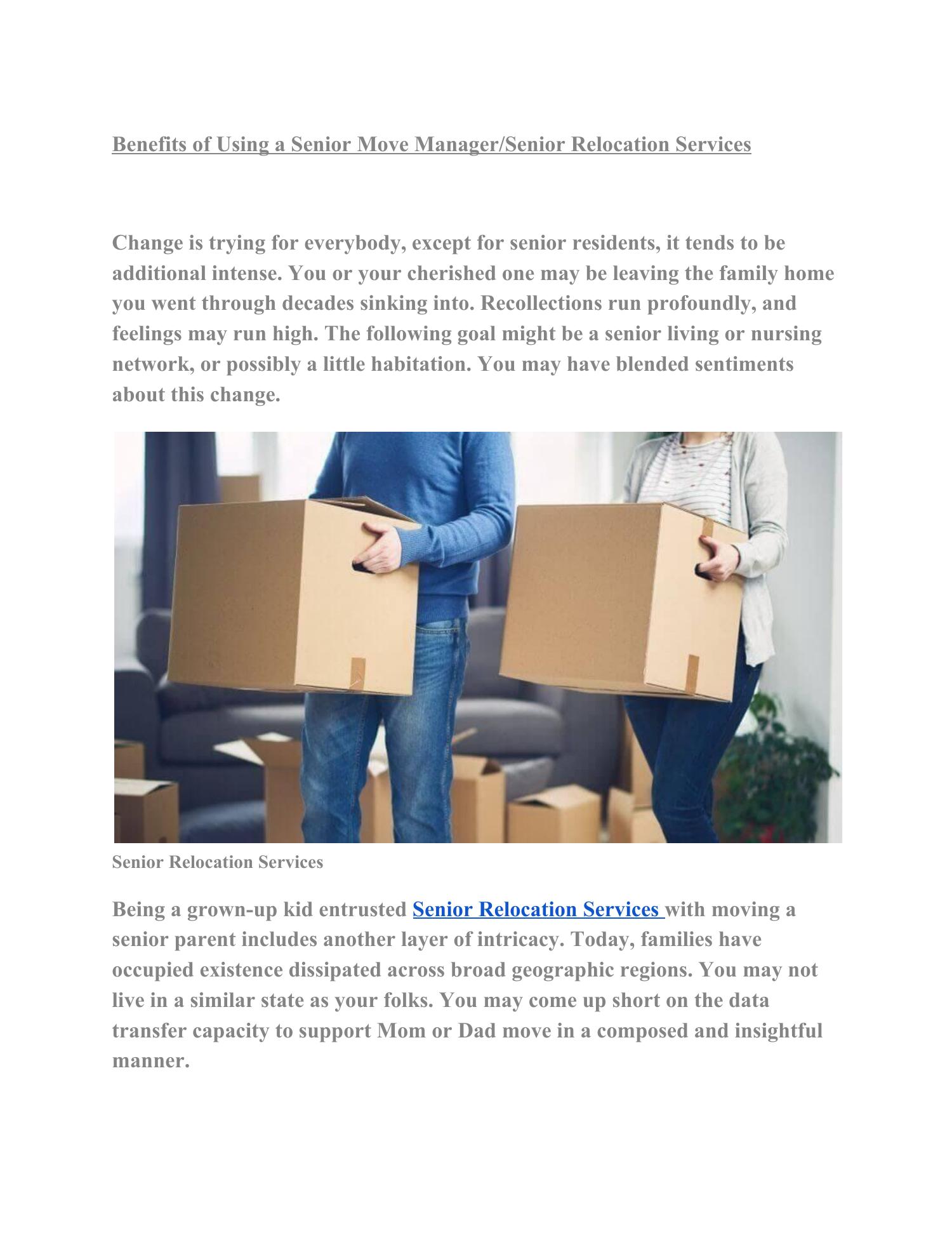 Senior Relocation Services Docx Pdf Docdroid