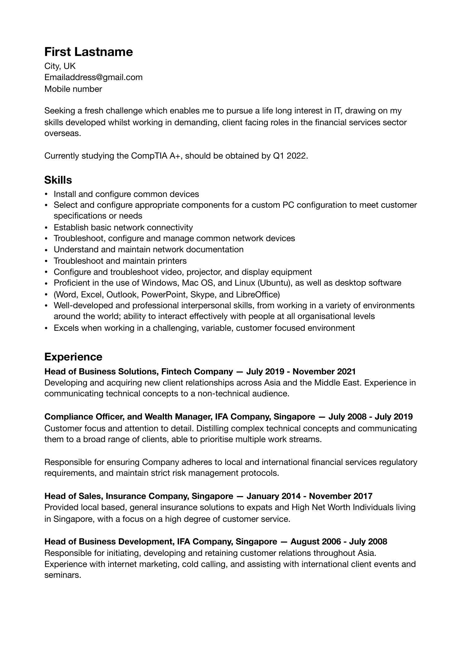 IT CV.pdf | DocDroid