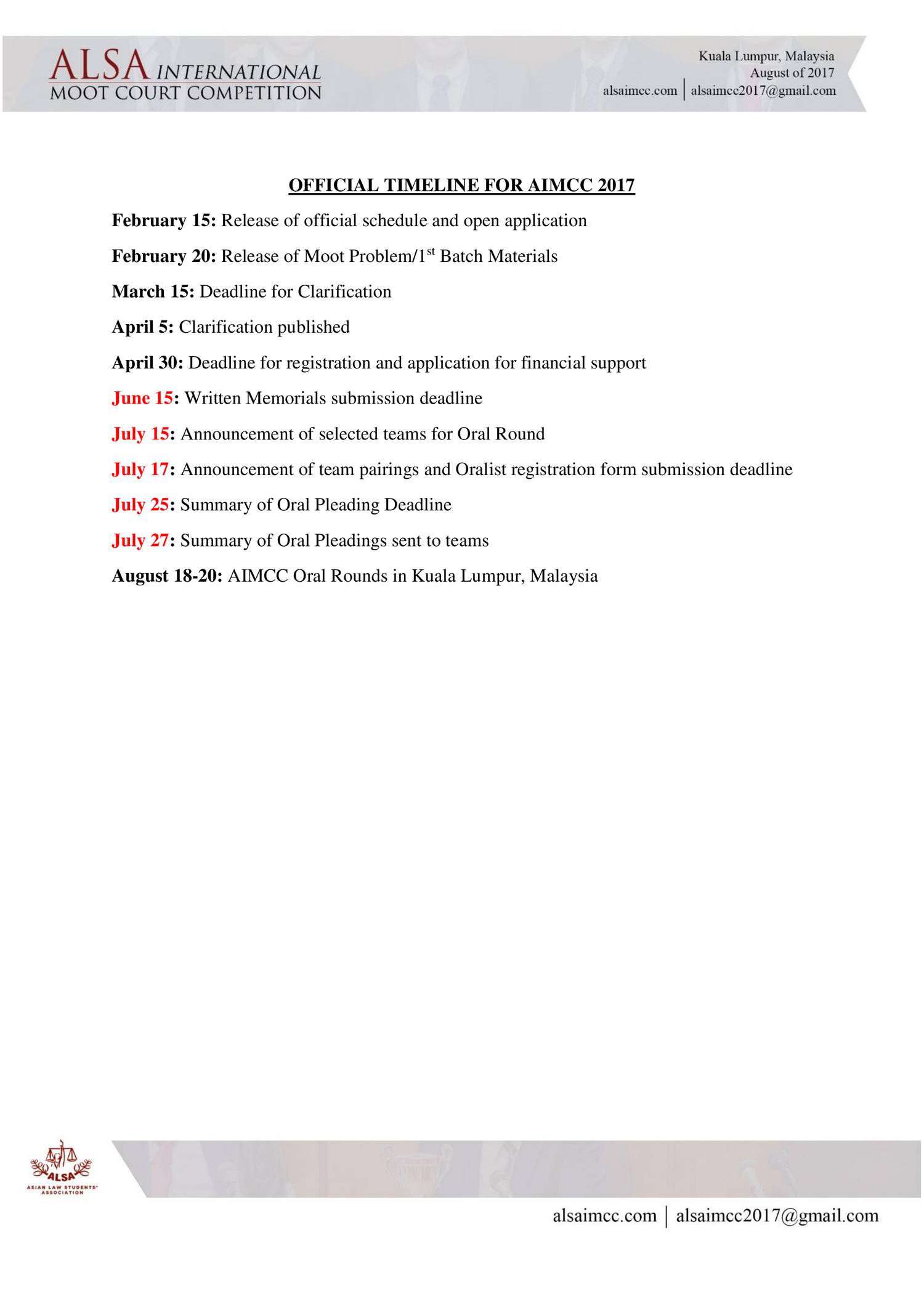 official timeline_2017.pdf | DocDroid