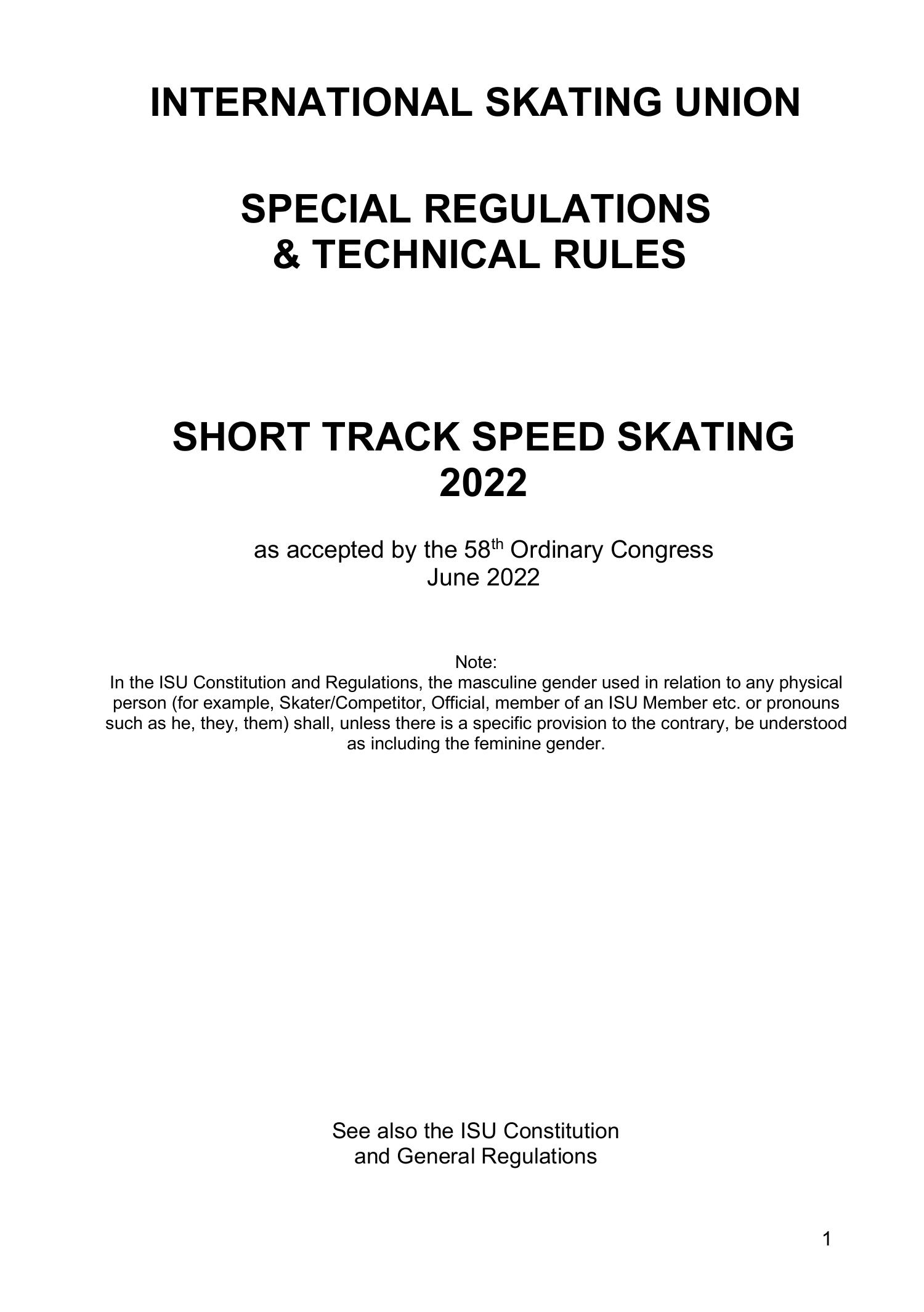 2022 Special Regulations Technical Rules Short Track.pdf | DocDroid