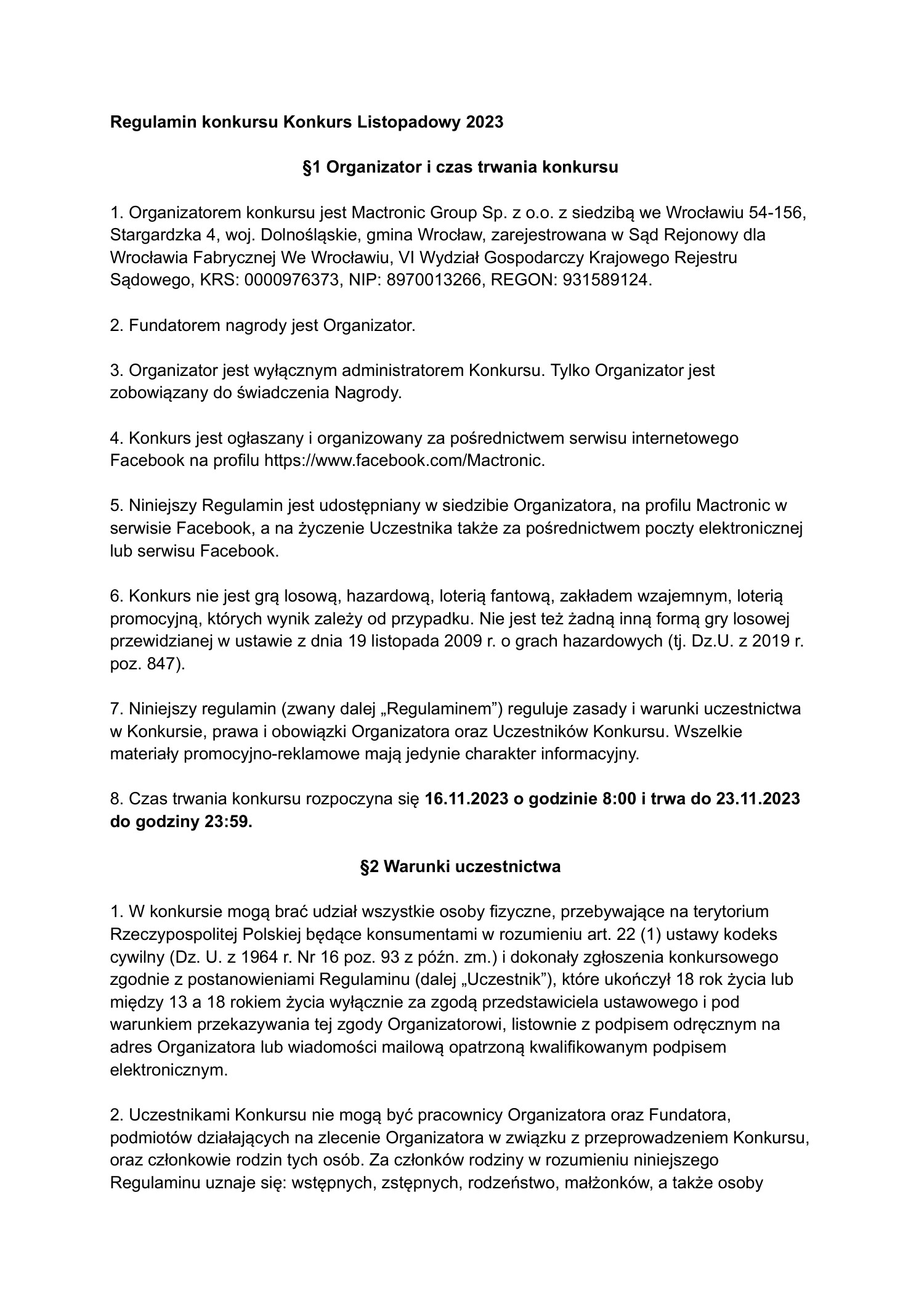 Regulamin konkursu listopad 2023.docx.pdf | DocDroid