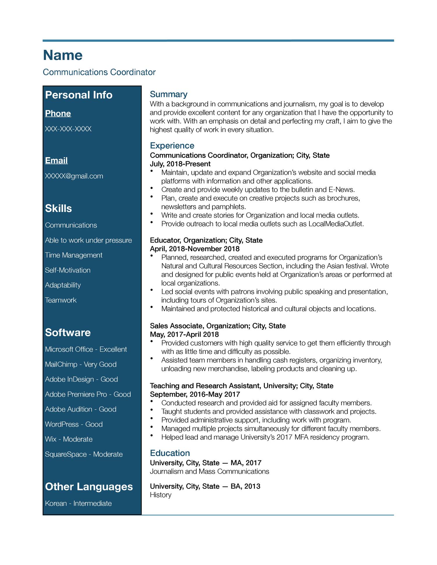 Reddit Sample Resume.pdf | DocDroid
