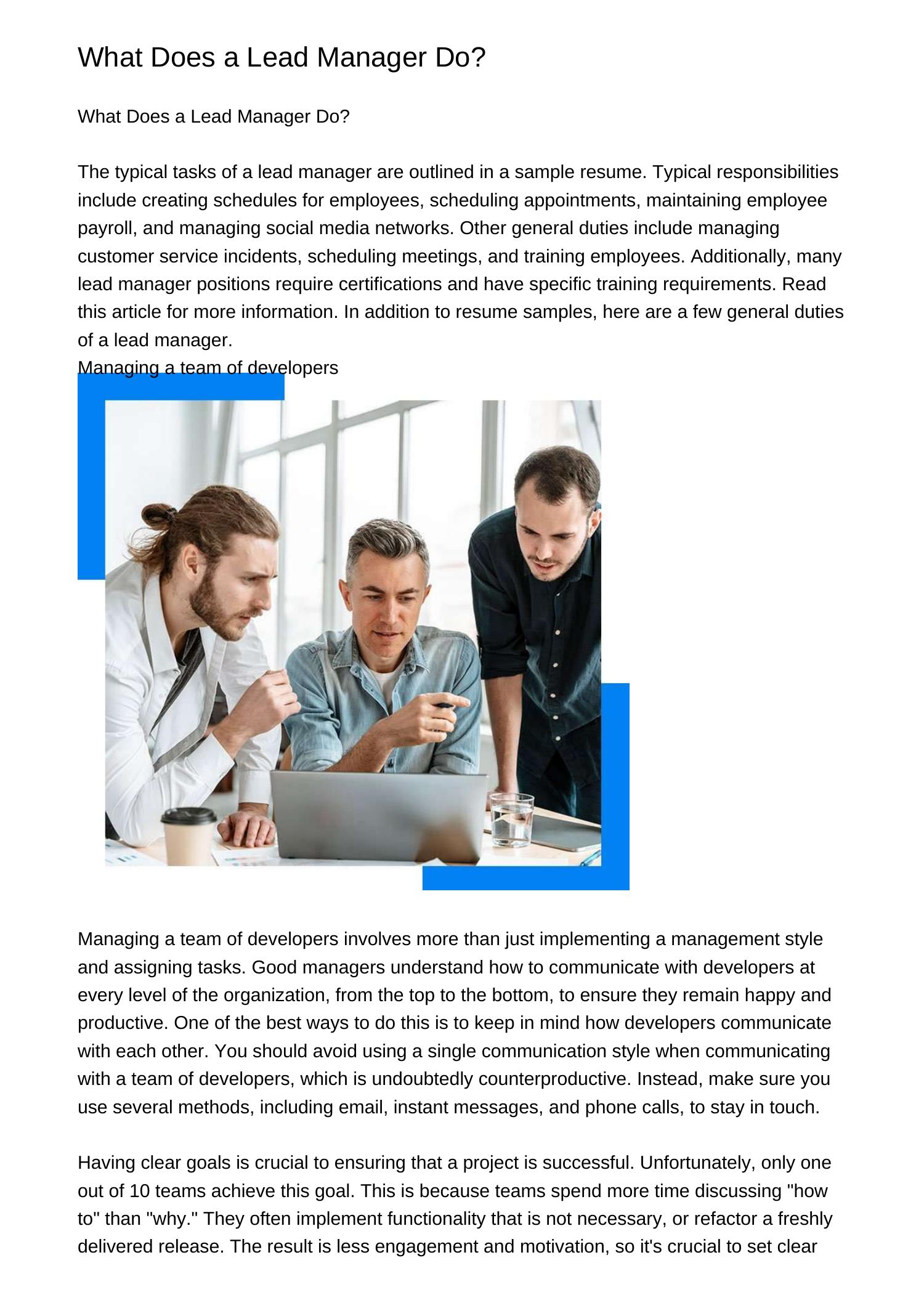 What Does a Lead Manager Doypggu.pdf.pdf | DocDroid
