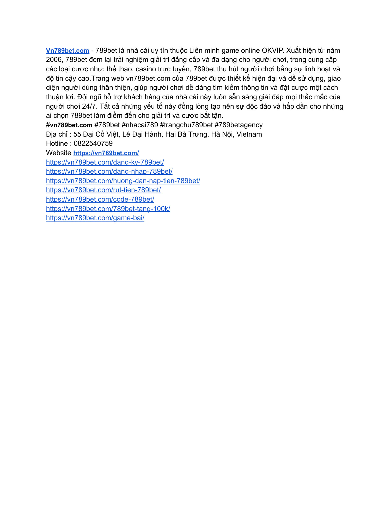 LINK VÀO 789BET CHÍNH THỨC TẠI VN789BET.COM.pdf | DocDroid