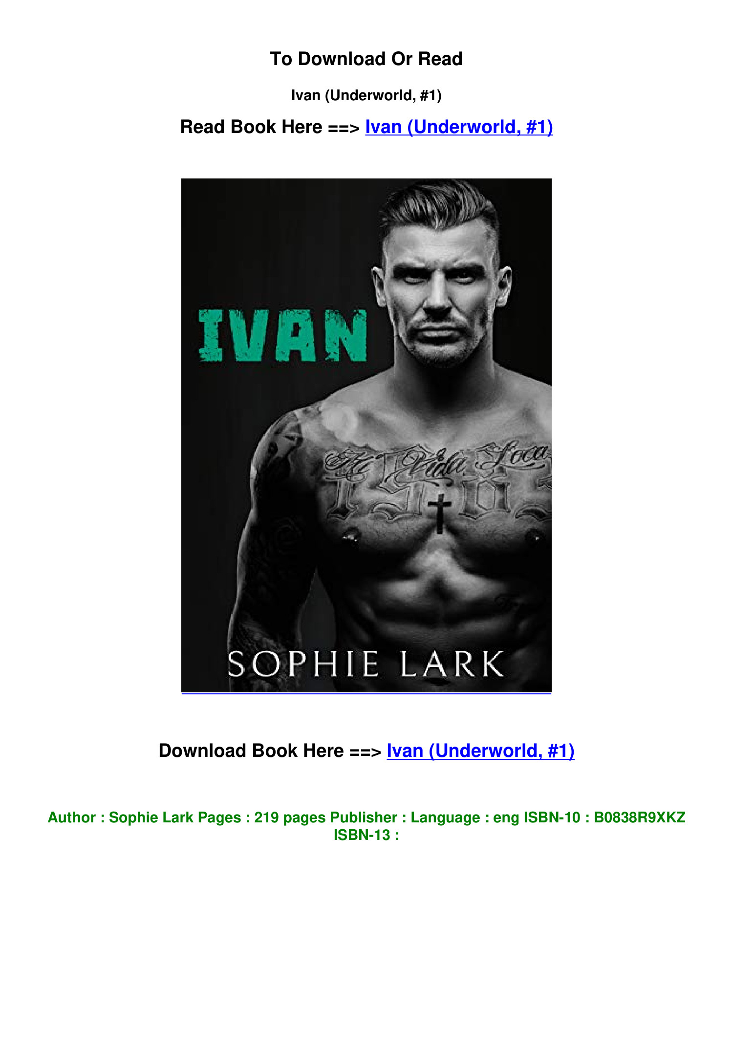 download EPub Ivan Underworld 1 by Sophie Lark.pdf | DocDroid