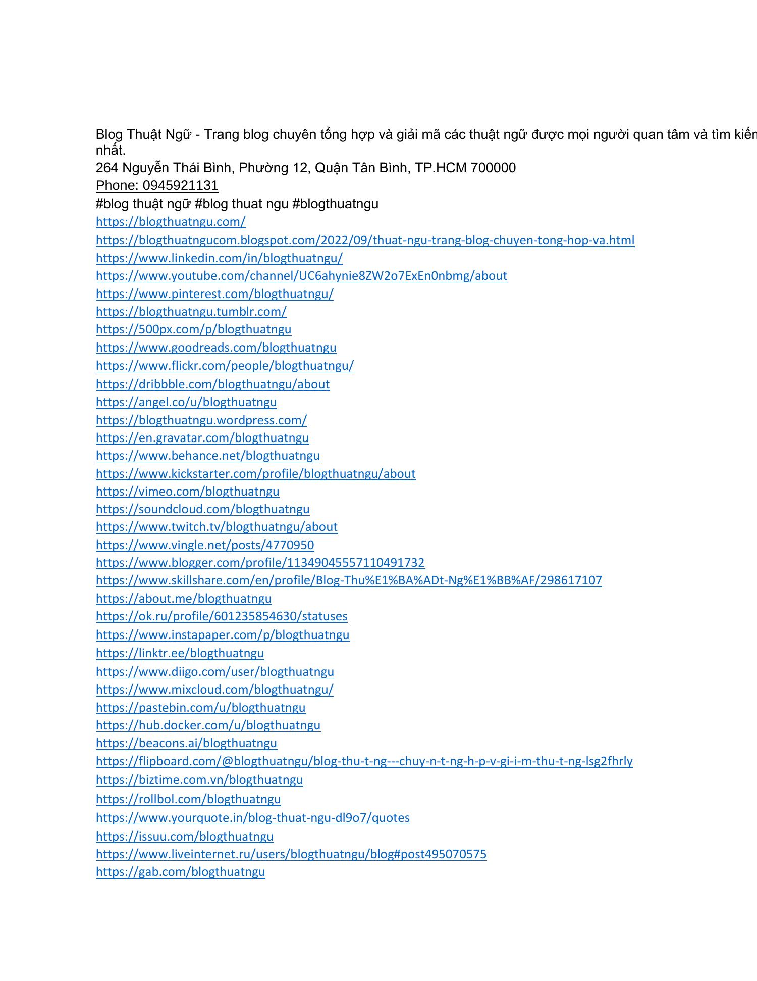 Blog Thuật Ngữ.docx | DocDroid