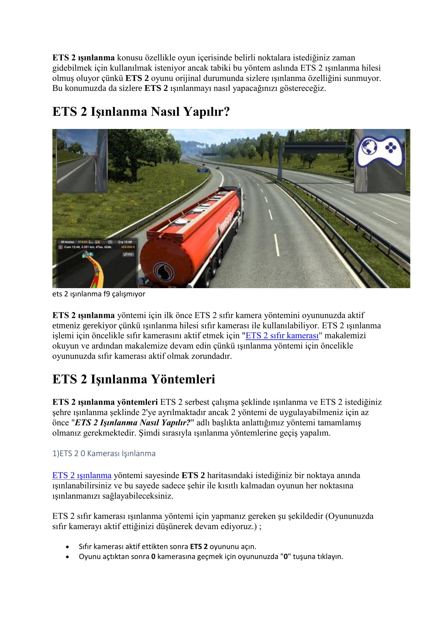 Ets 2 Işınlanma Pdf Docdroid