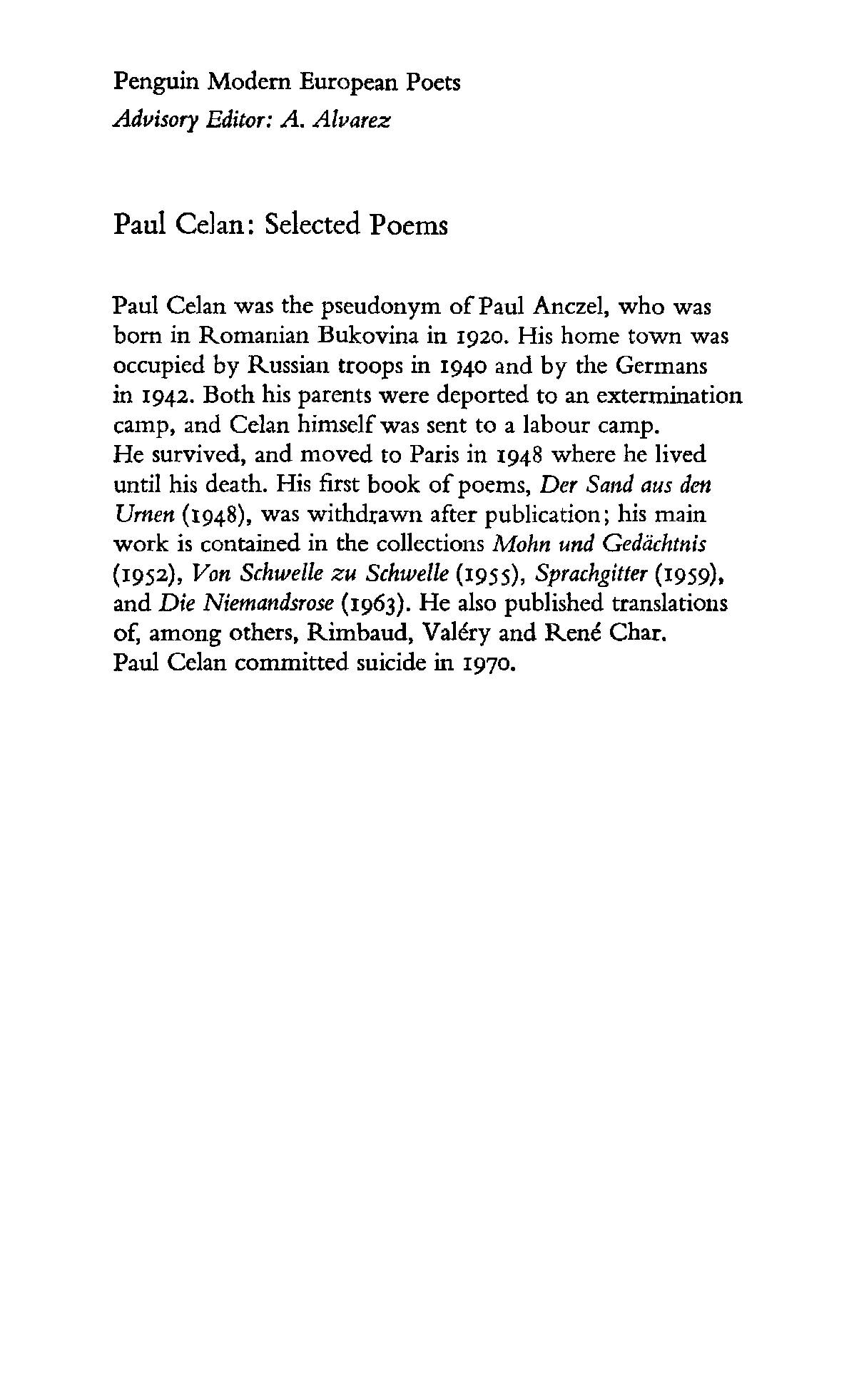 Paul Celan Selected poems .pdf | DocDroid