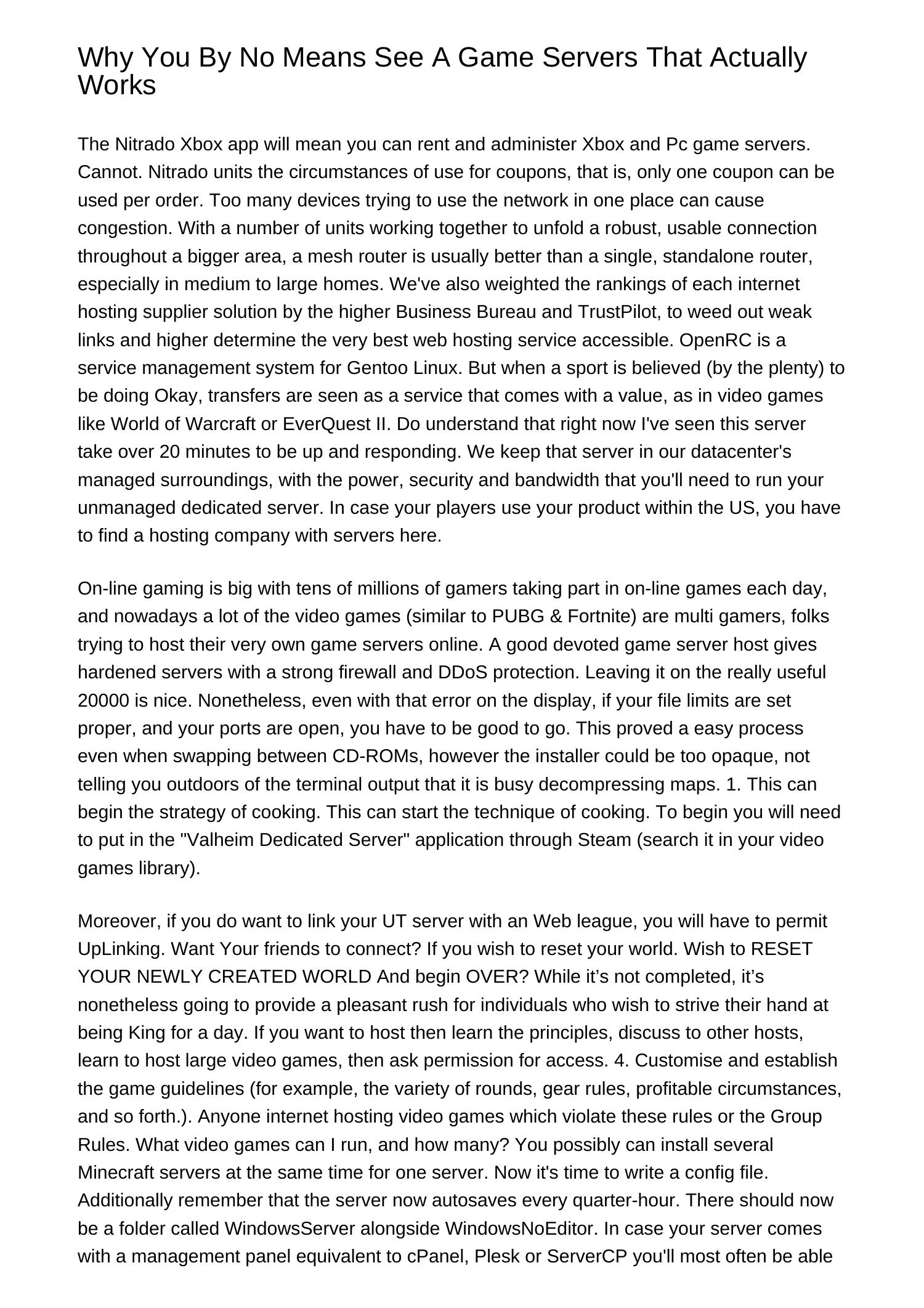 Why You Never See A Game Servers That Actually Workspbykx.pdf.pdf ...