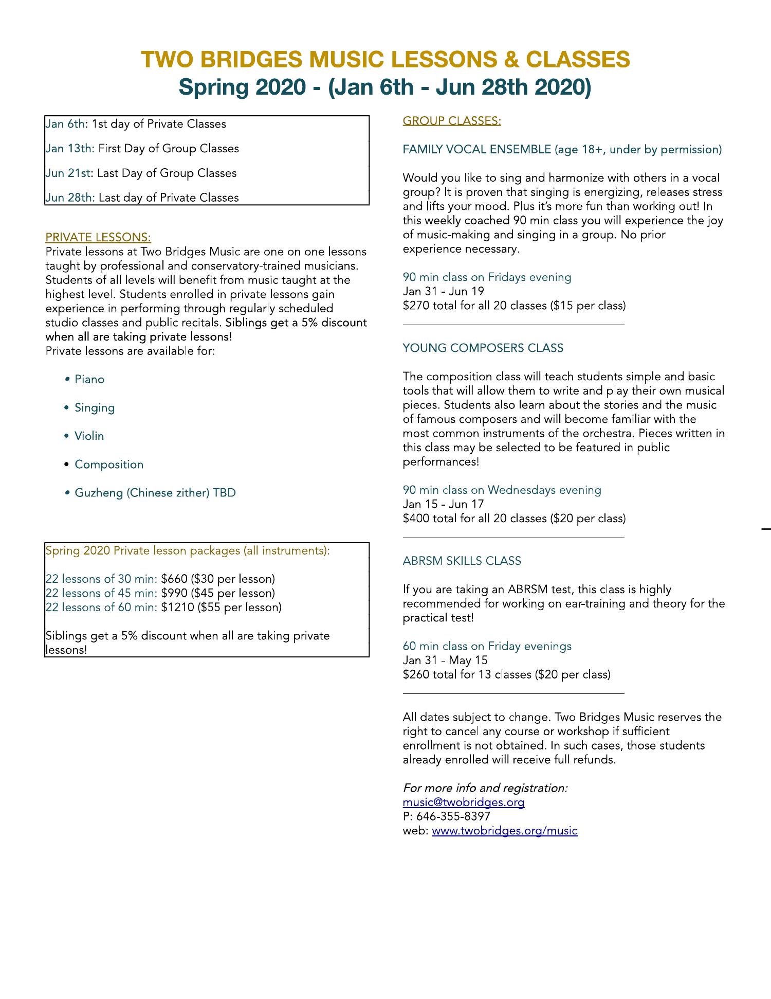 Spring 2020 Lessons & Classes.pdf | DocDroid
