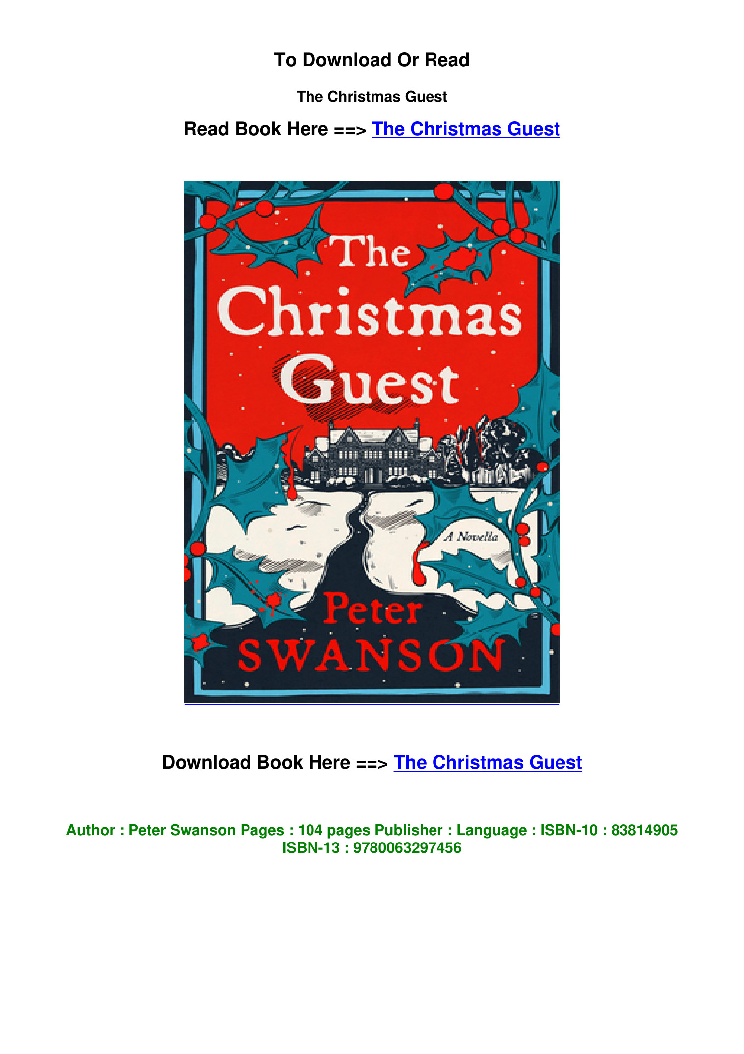 Download PDF The Christmas Guest by Peter Swanson.pdf | DocDroid