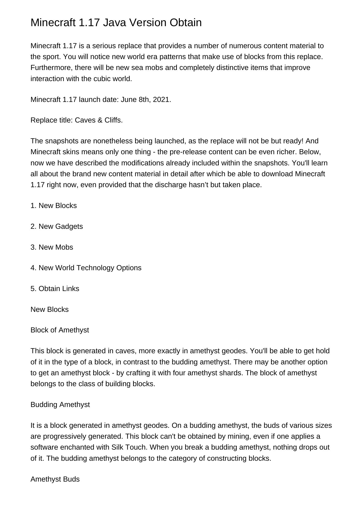 Minecraft 117 Java Edition Downloadeezcr.pdf.pdf | DocDroid