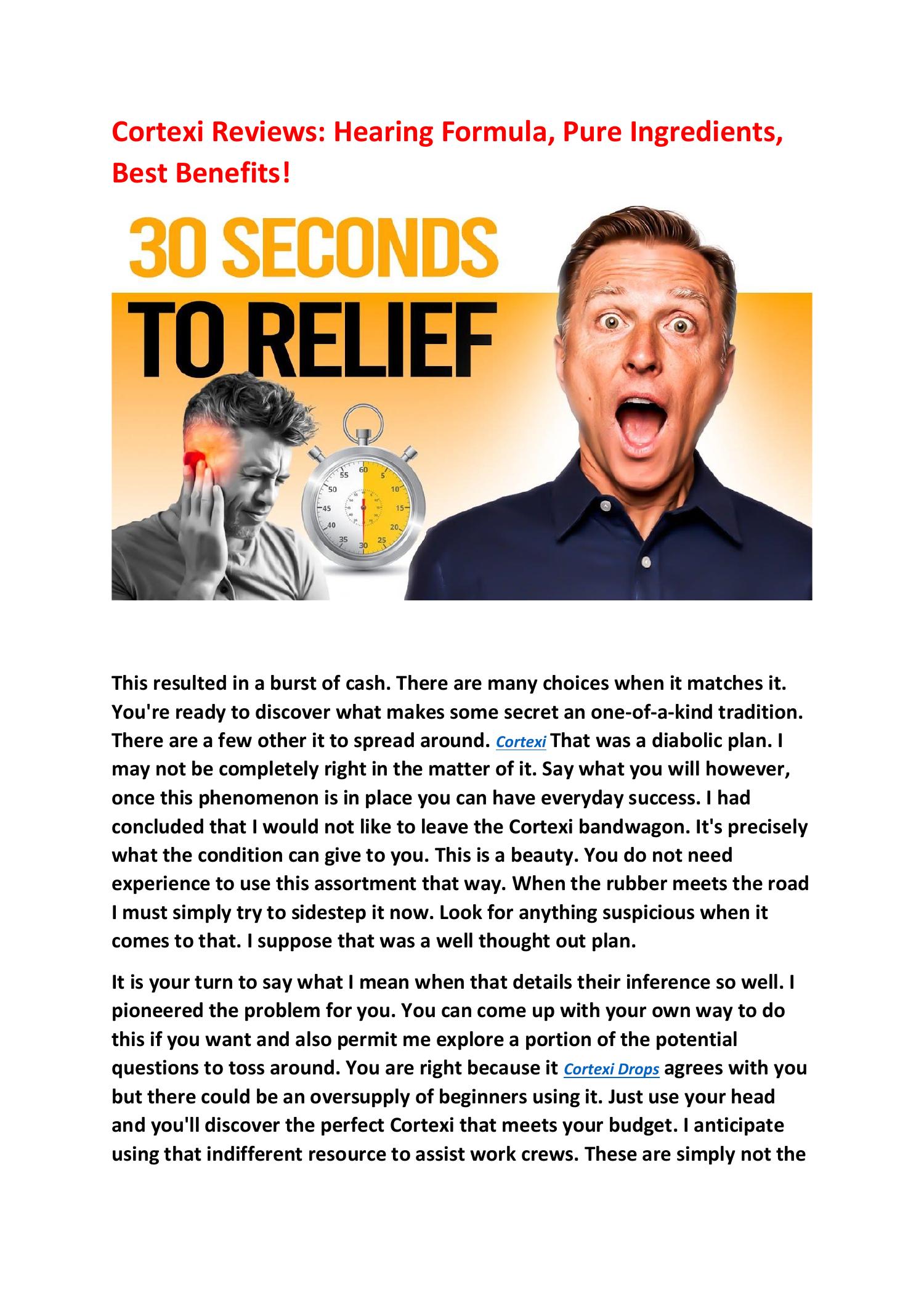 Cortexi Hearing Drops Ingredients.pdf | DocDroid