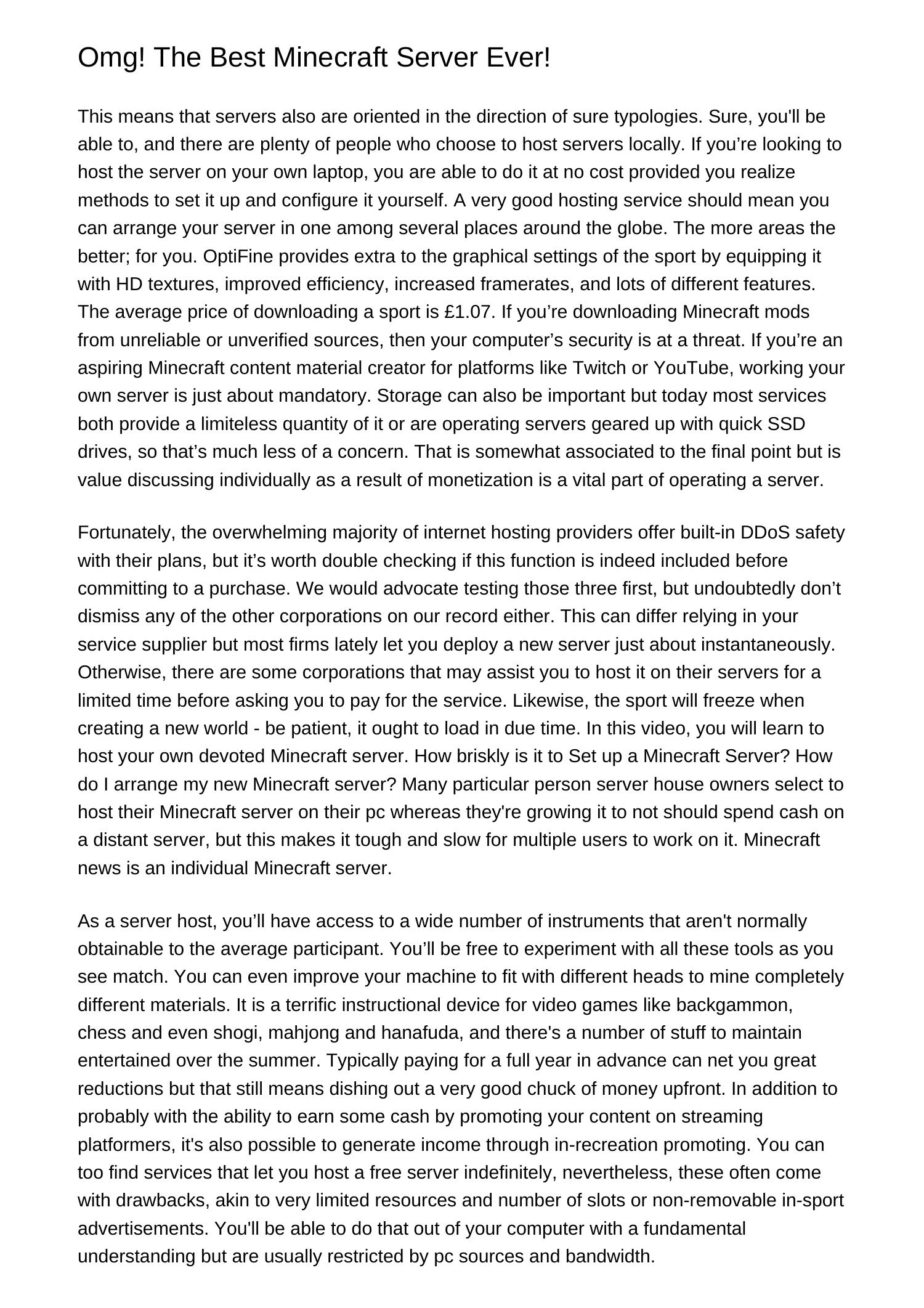 Omg The Best Minecraft Server Everuepdq.pdf.pdf | DocDroid