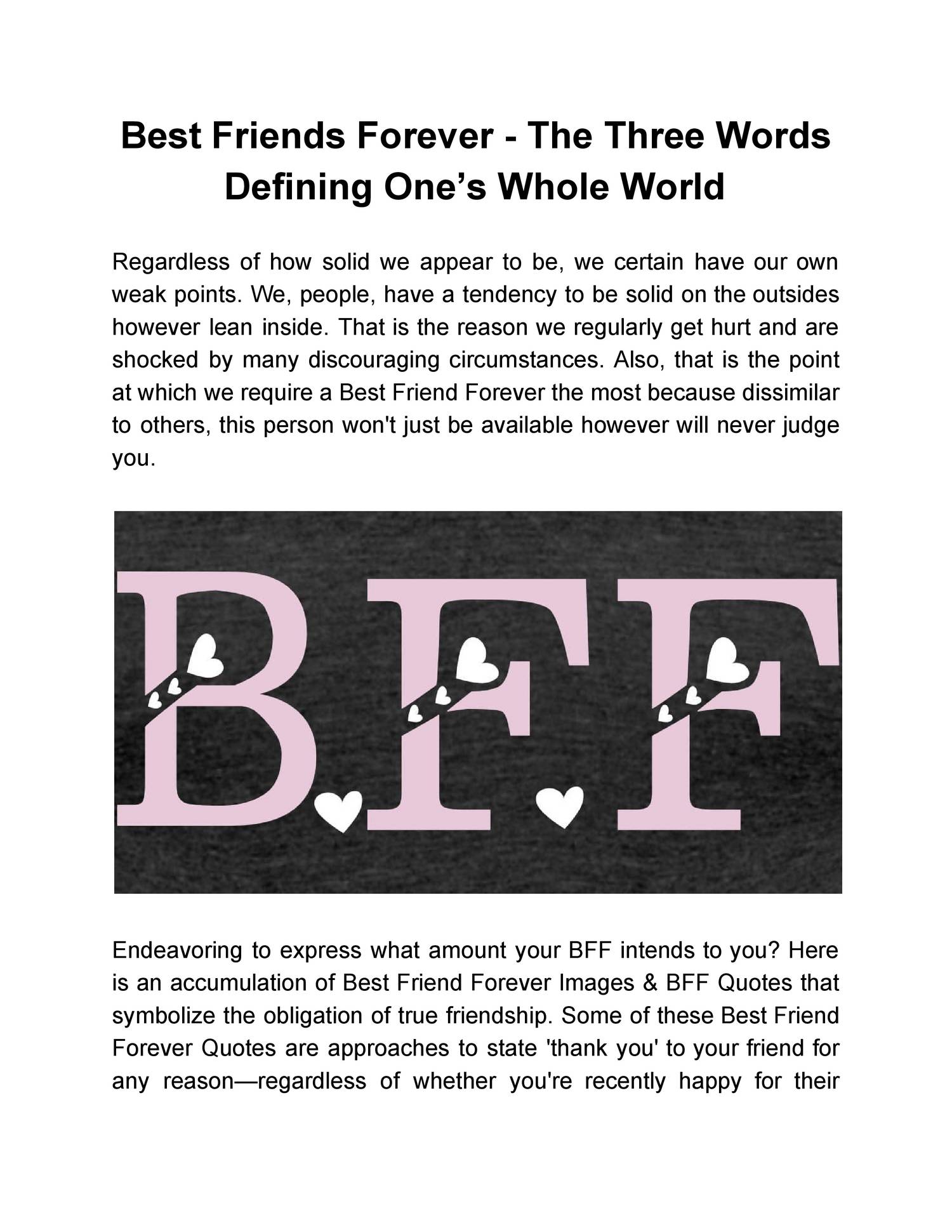 Best Friends Forever - The Three Words Defining One’s Whole World.pdf ...